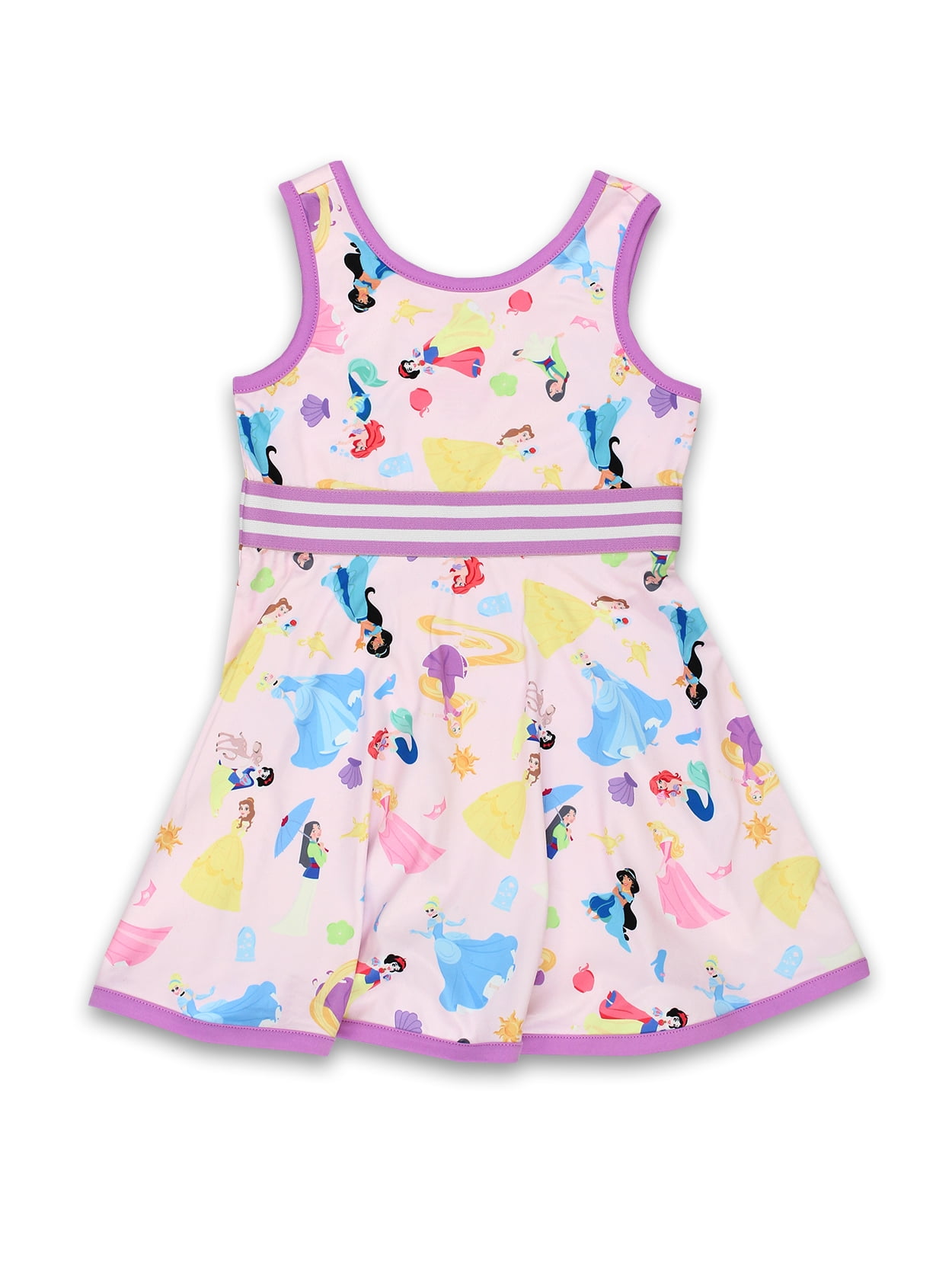 Disney Princess Toddler Girls Fit and Flare Ultra Soft Dress DPG814DS ...