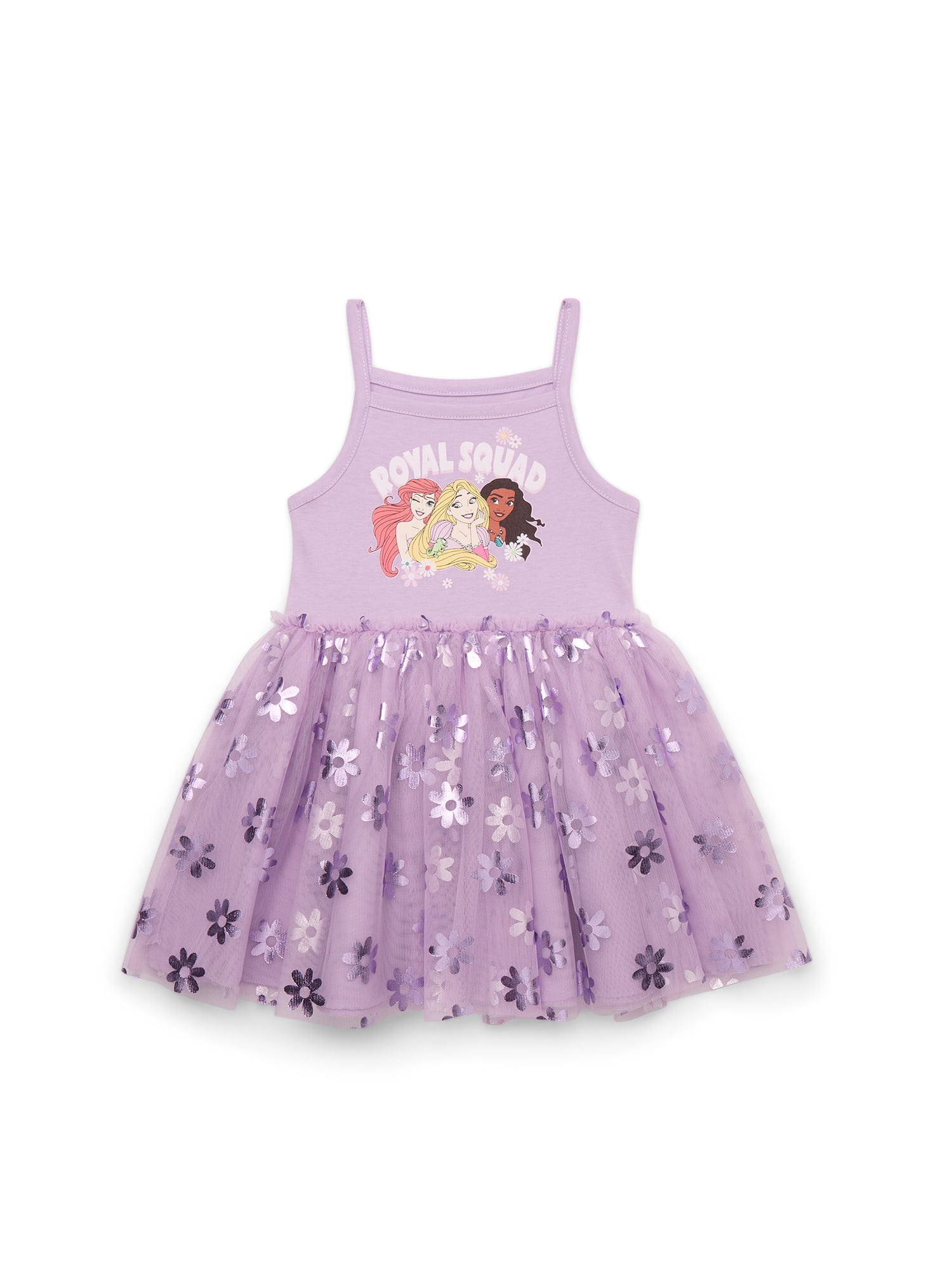 Disney Princess Toddler Girls Graphic Tank Tulle Tutu Dress, Sizes 12M ...