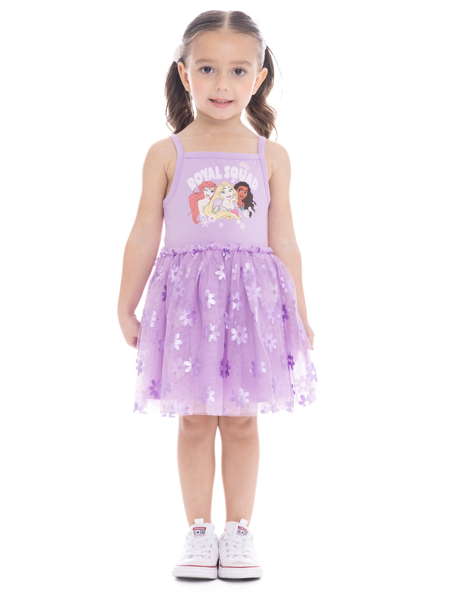 Disney Princess Toddler Girls Graphic Tank Tulle Tutu Dress, Sizes 12M ...