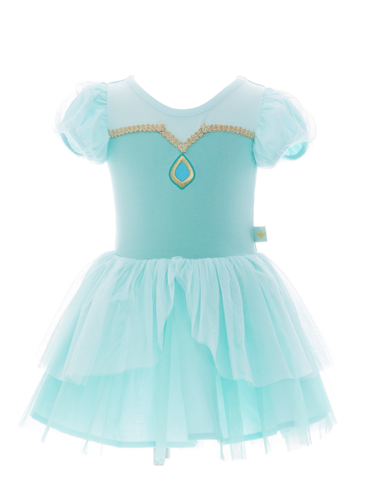 Disney Princess Toddler Girls Jasmine Cosplay Tutu Dress with Ruffle ...