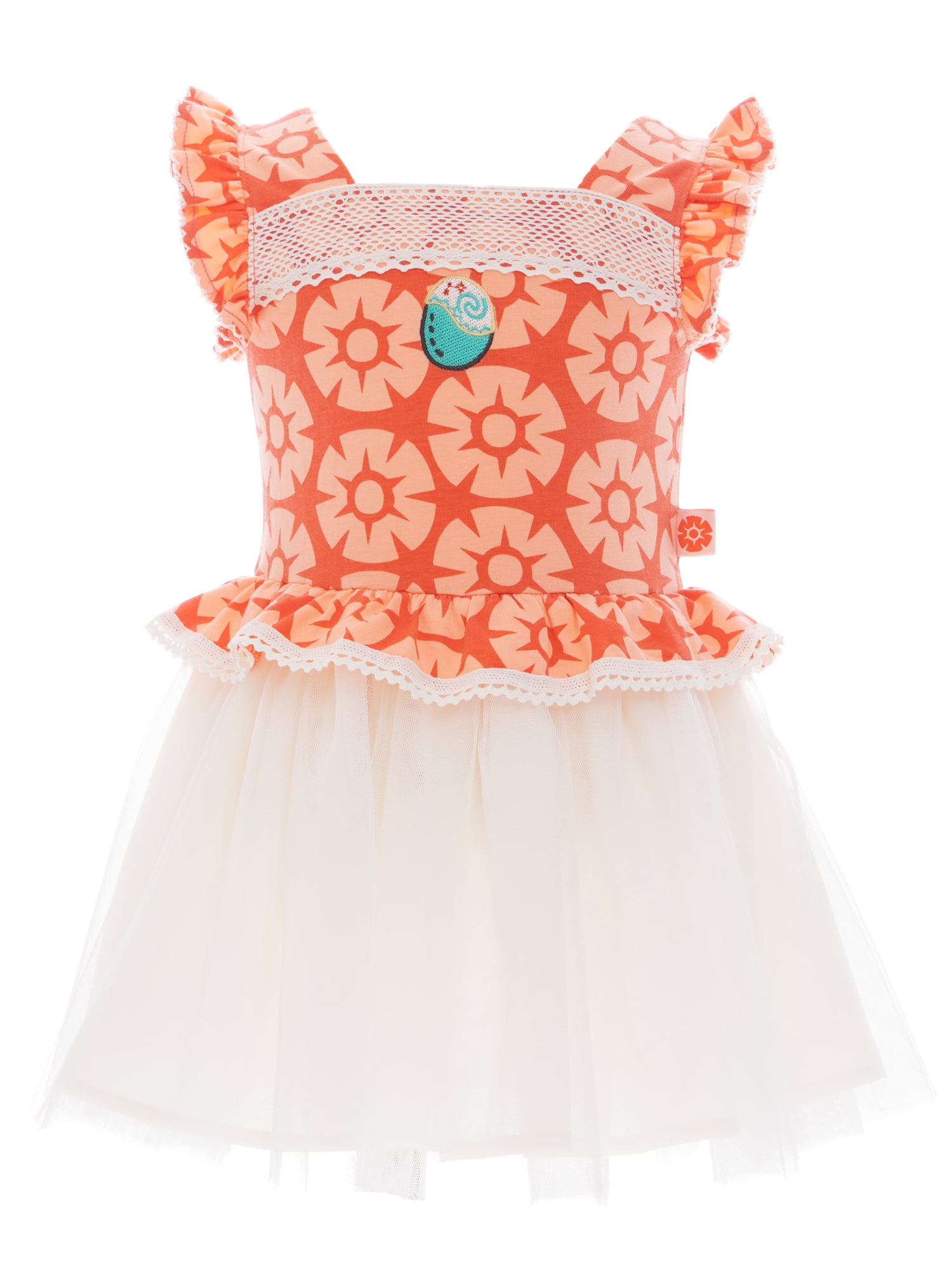 Disney Princess Toddler Girls Moana Cosplay Tutu Dress with Flutter ...