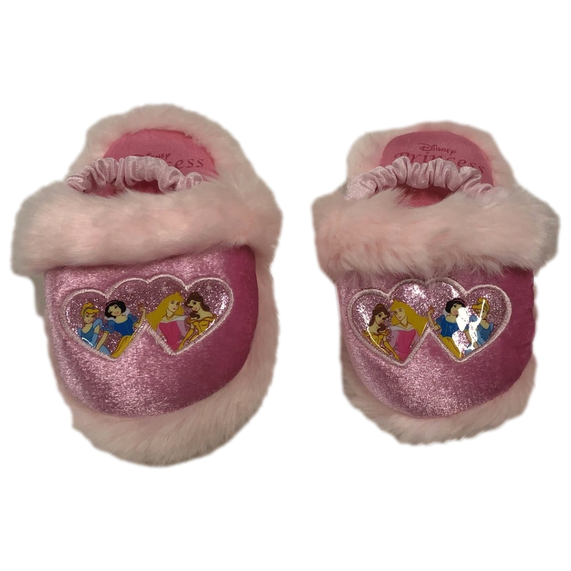 Disney Princess Toddler Girls Plush Pink Snow White Slippers House ...