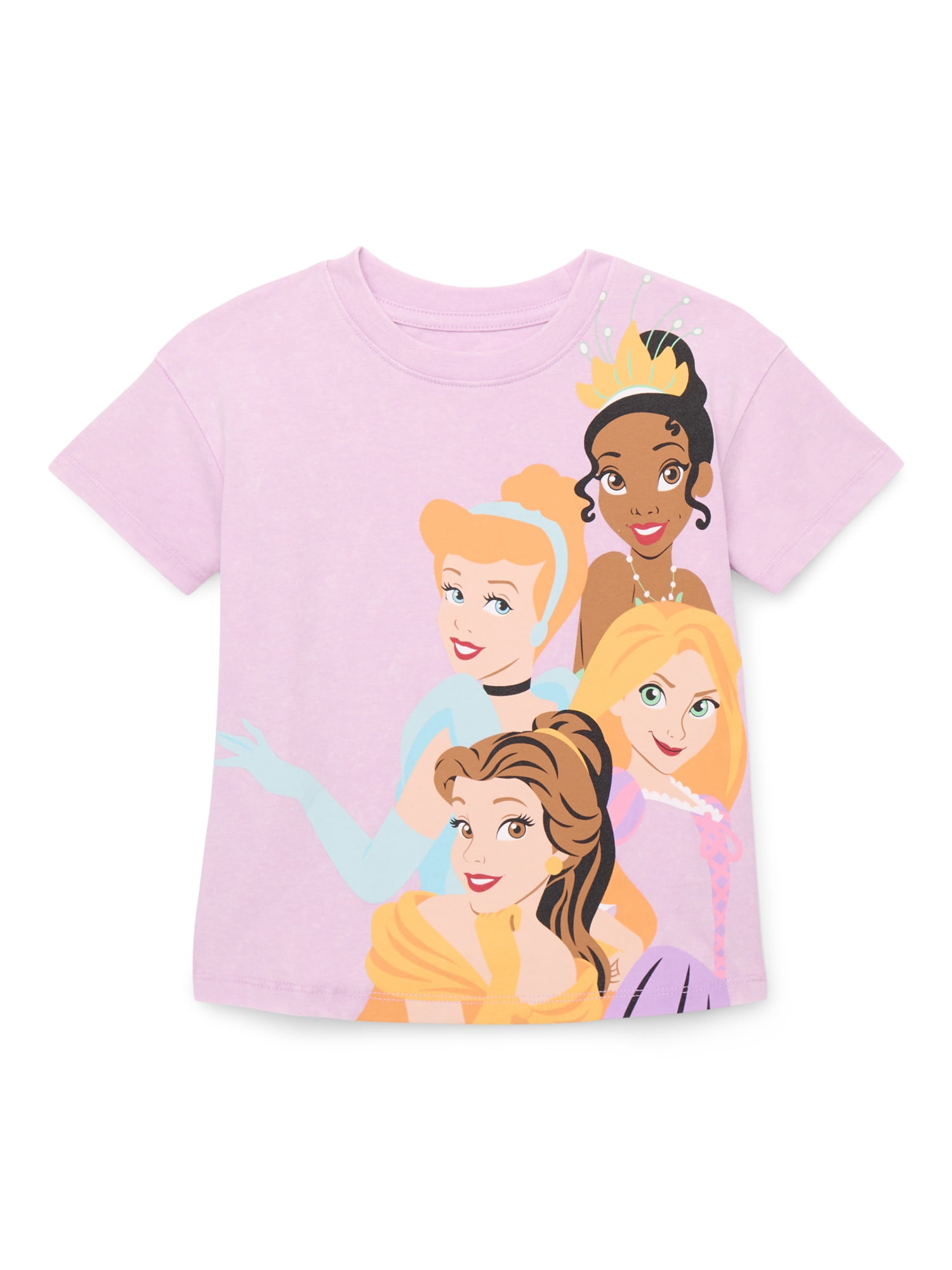 Disney Princess Toddler Tee - Short Sleeve Crewneck - Sizes 12M-5T ...