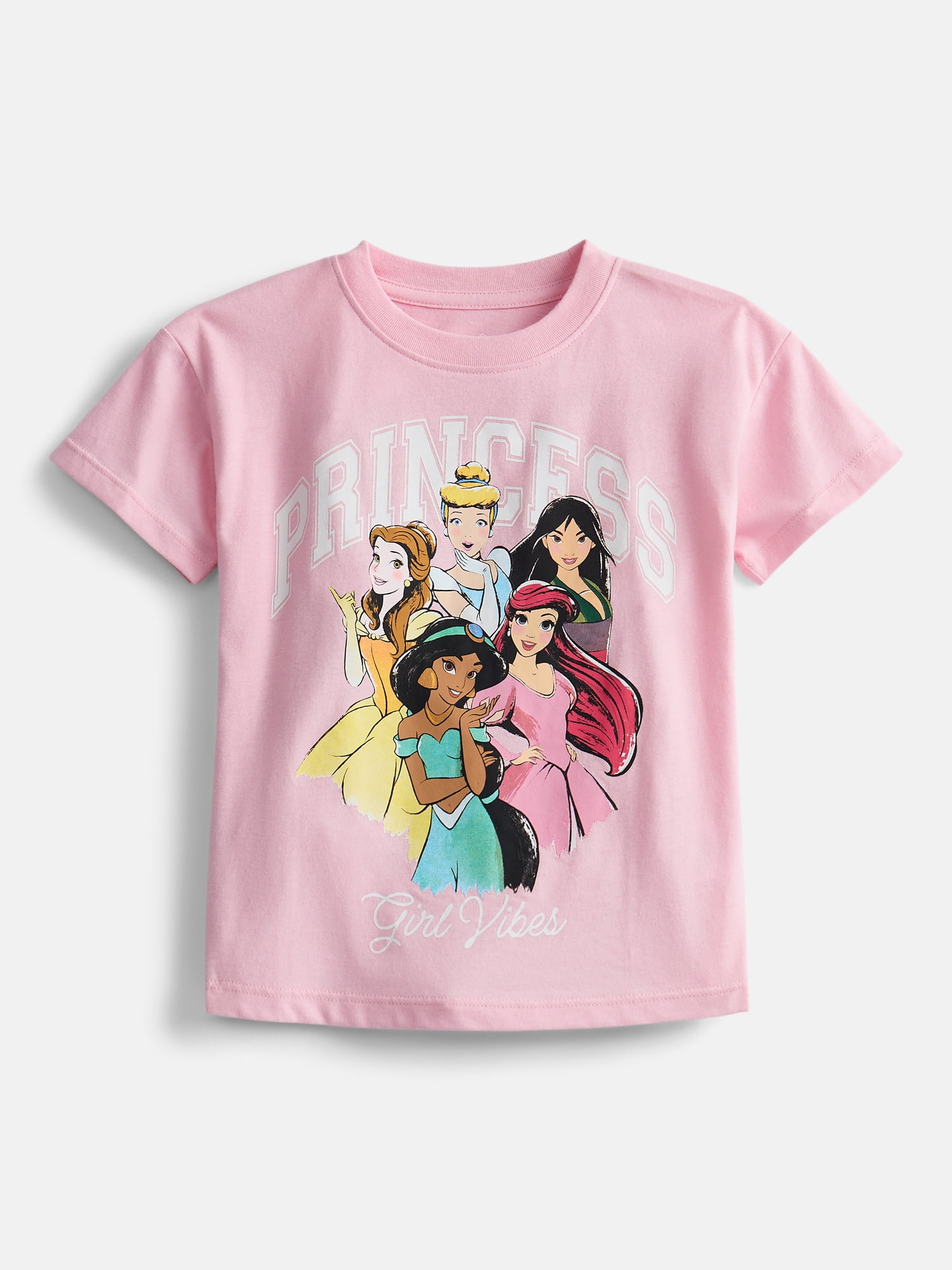 Disney Princess Toddler Girls' Graphic Tee with Short Sleeves, Sizes ...