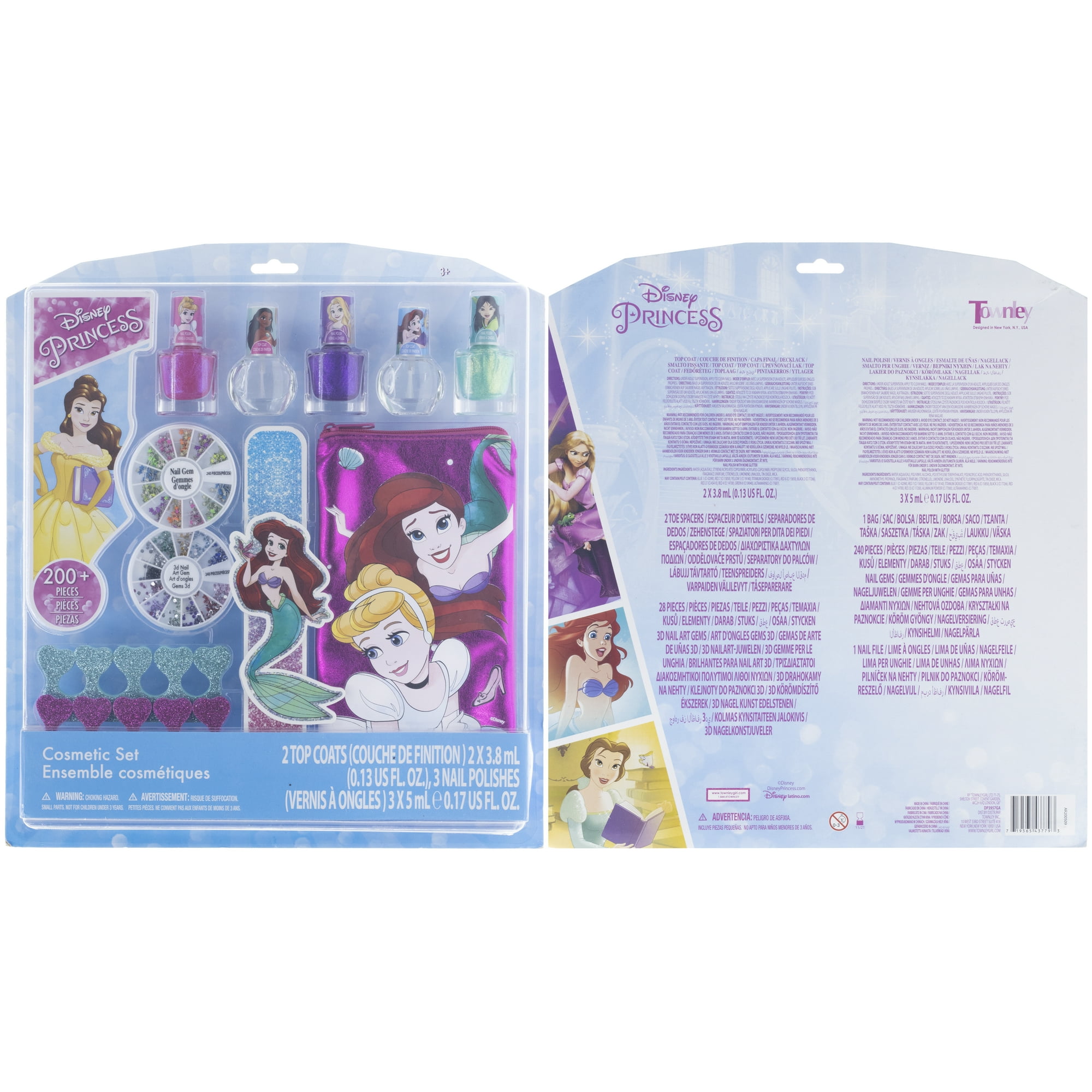 Disney Princess Toe Nail Art