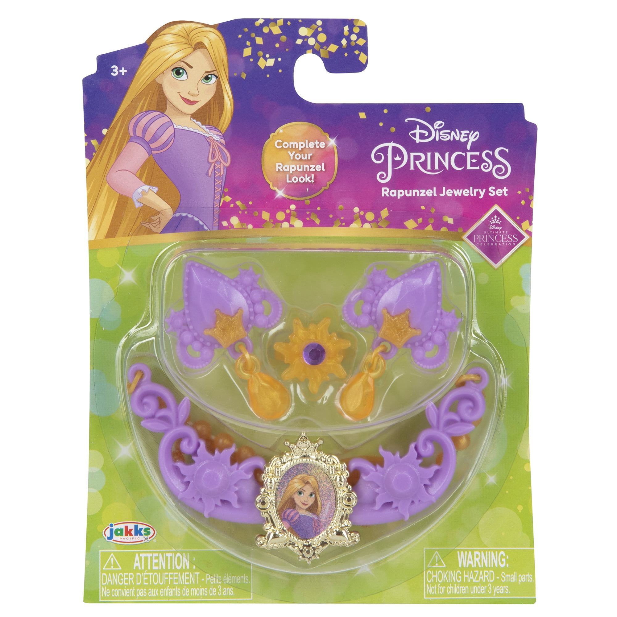 Disney Princess Toy Jewelry Set with Earrings, Necklace and Ring Female ...