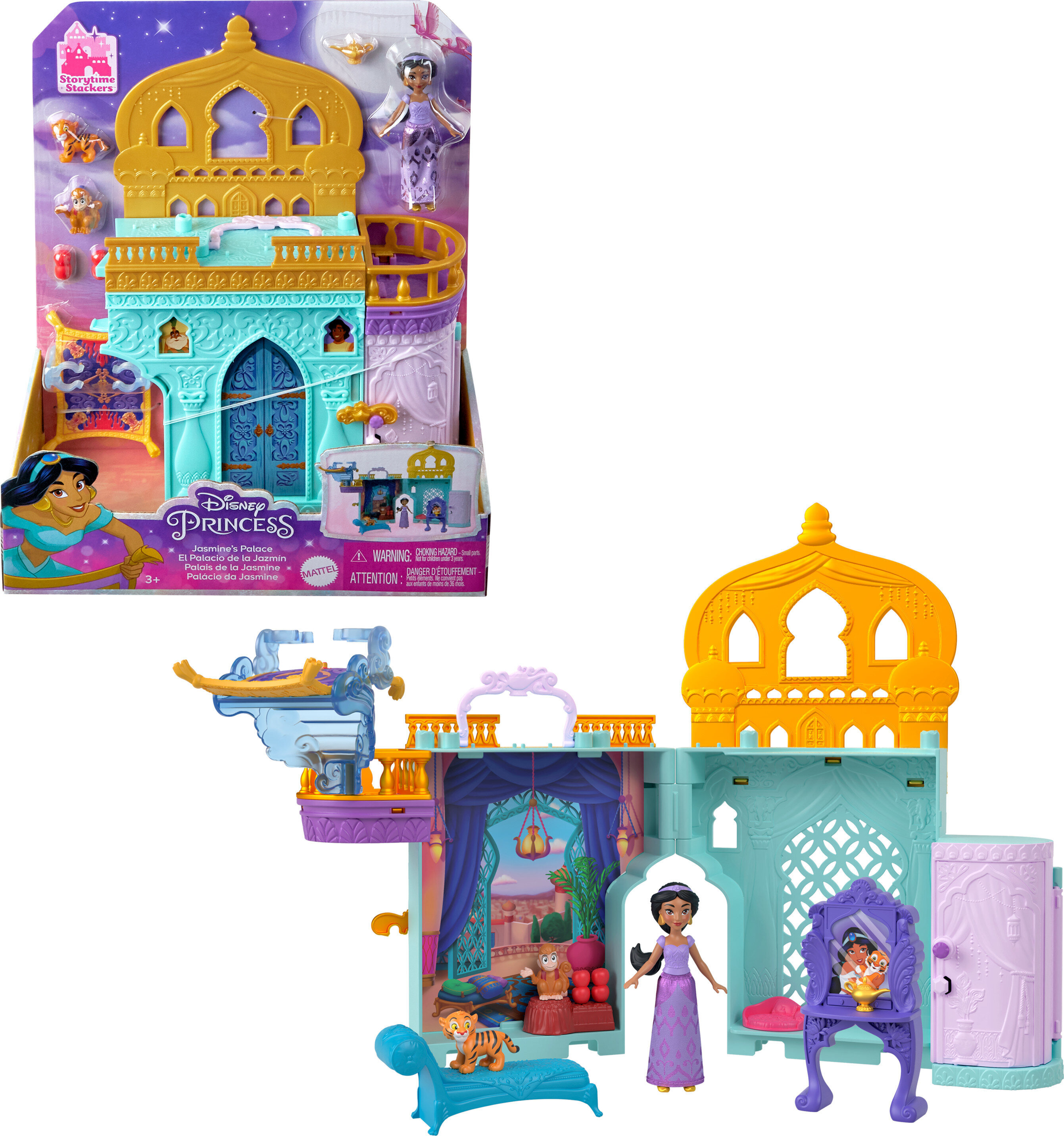 Disney Princess Toys, Jasmine’s Stacking Castle, Gifts for Kids ...