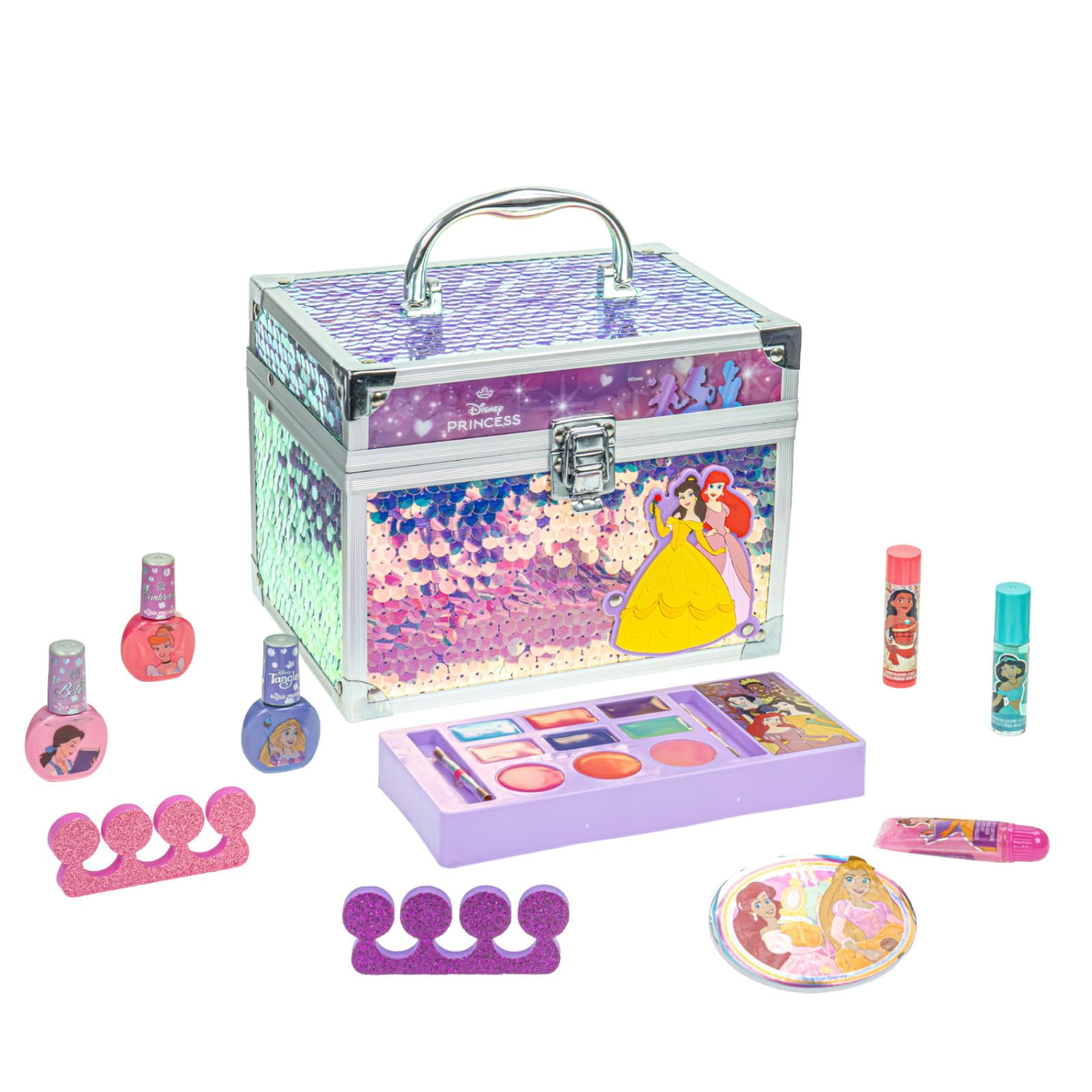 Disney Princess Makeup Kit for Girls, Washable Kids Makeup Set, Train ...