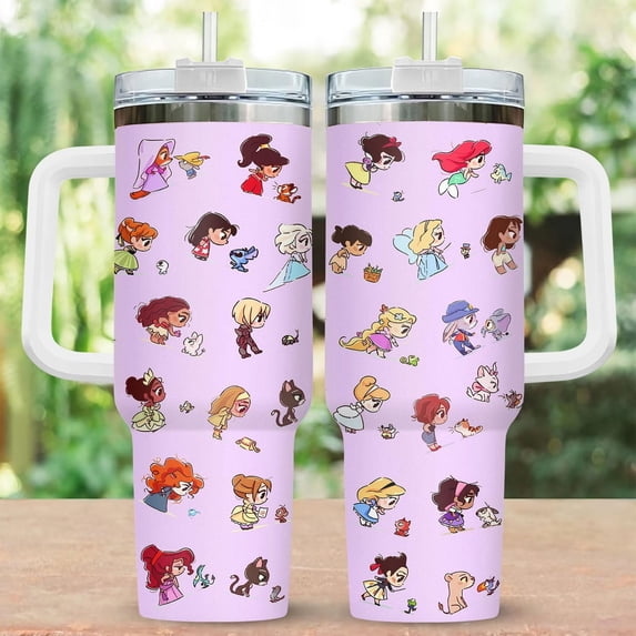 Disney Princess Tumbler 40oz, Fairytale Travel Mug, Disney Characters ...