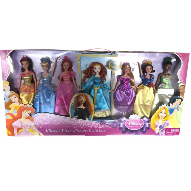 Disney Princess Ultimate Collection, 7 Dolls: Belle, Cinderella, Ariel ...