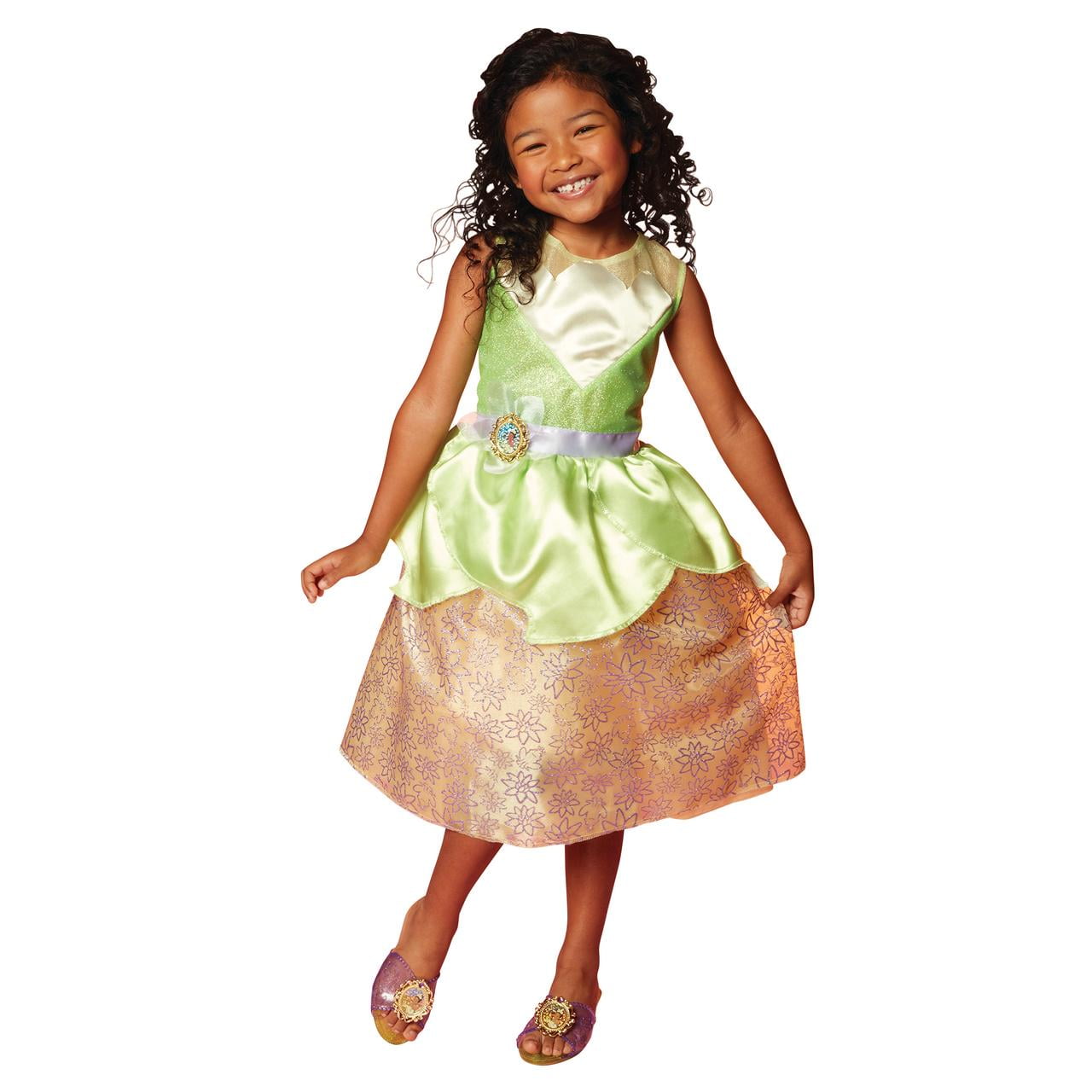 Disney Princess Ultimate Glitter Bodice and Skirt Tiana Dress - Walmart.com