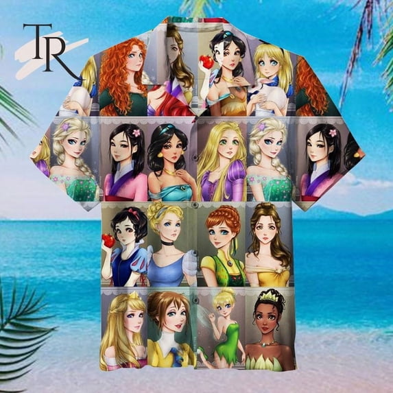 Disney Princess Unisex Hawaiian Shirt - Walmart.com