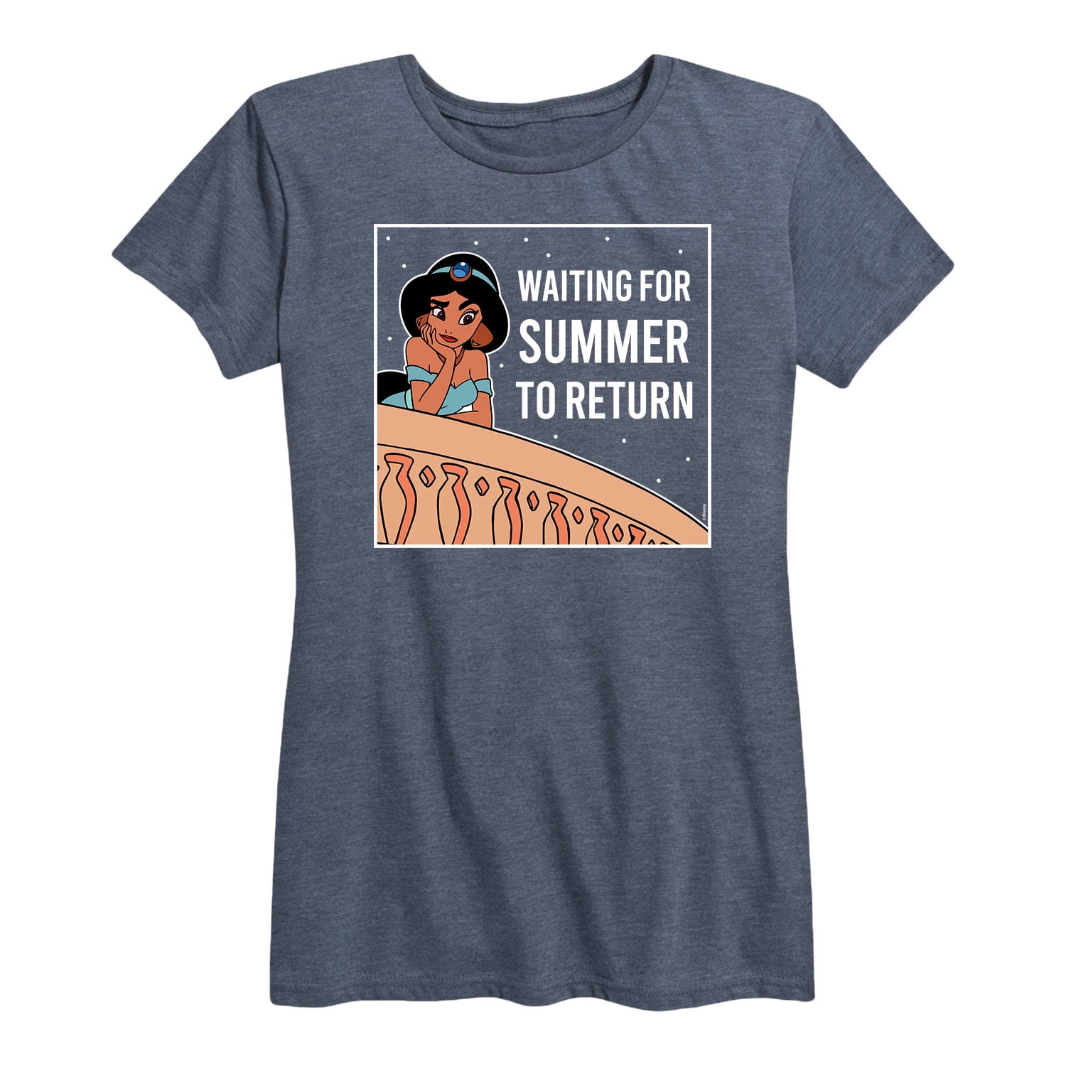 Disney Princess - Waiting For Summer - Women's Short Sleeve Graphic T ...