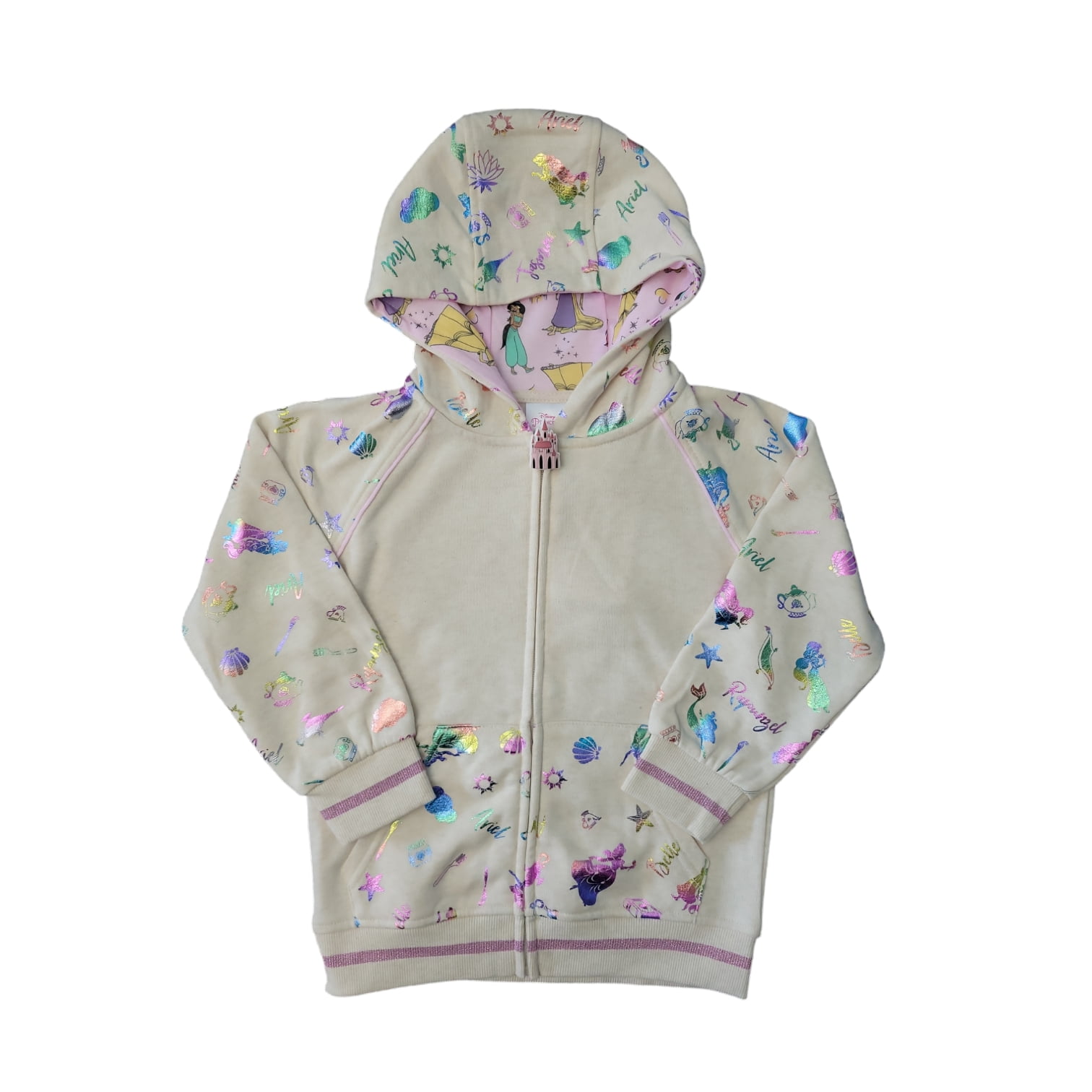 Disney Princess Warm and Cozy Character Full Zip Hooded Jacket ...