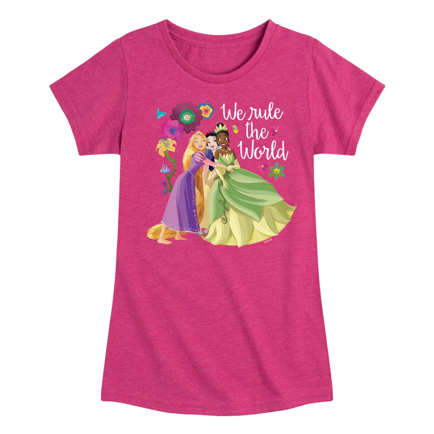 Disney Princess - We Rule The World - Toddler And Youth Girls Short ...