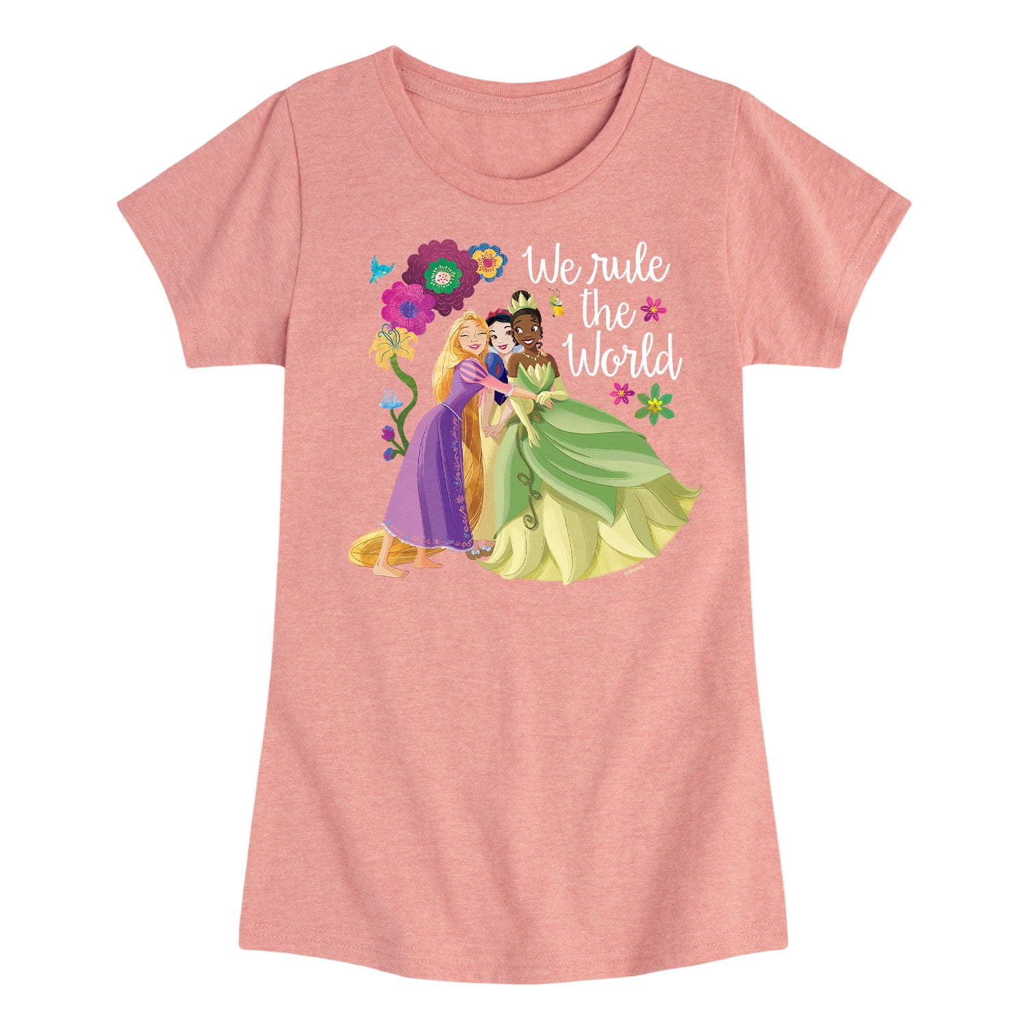 Disney Princess - We Rule The World - Toddler And Youth Girls Short ...