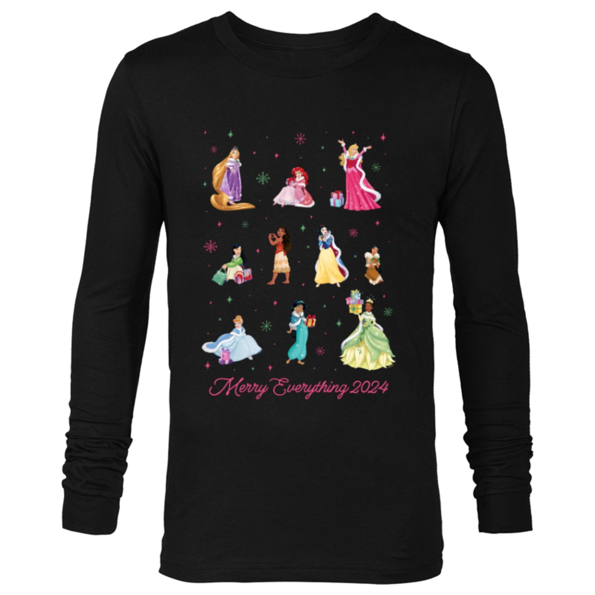 Disney Princess Winter Holiday Merry Everything 2024 - Long Sleeve T ...