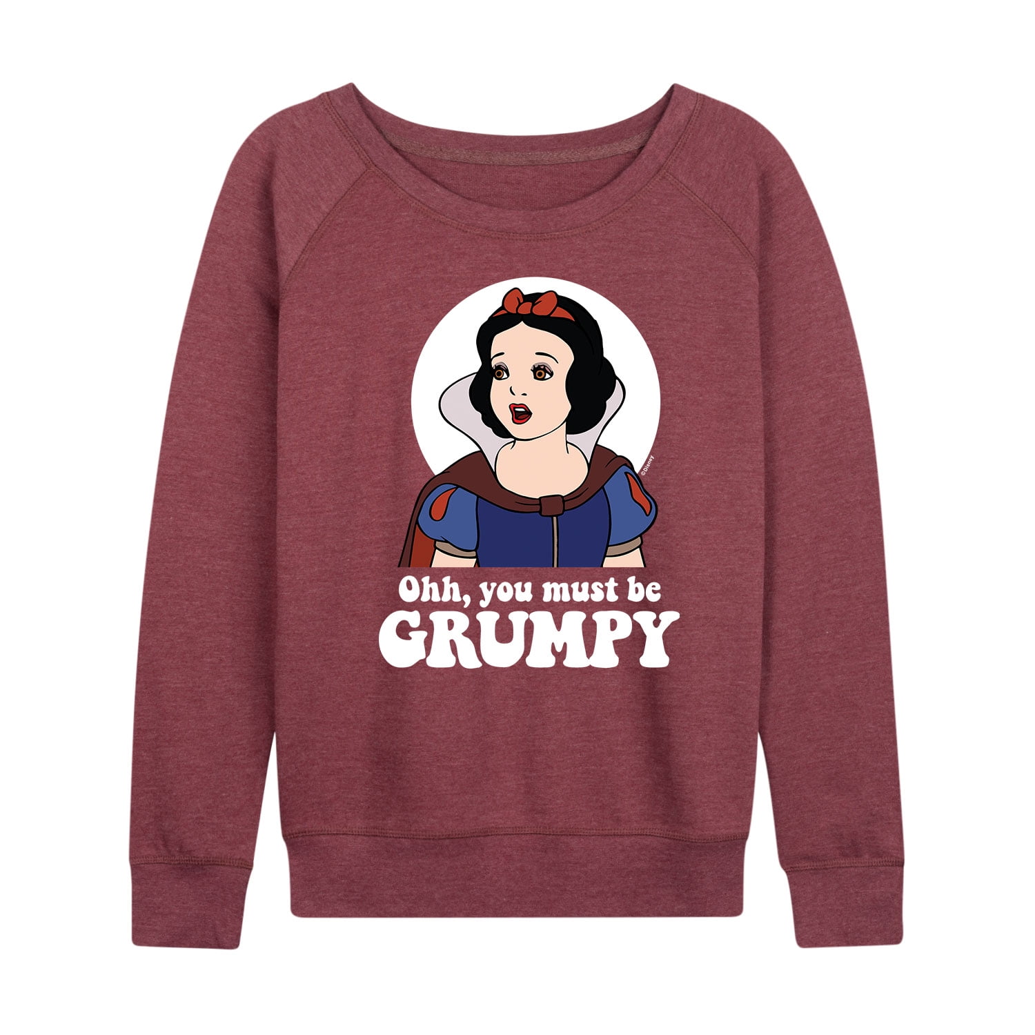 Disney Princess - You Must Be Grumpy - Women's Lightweight French Terry ...