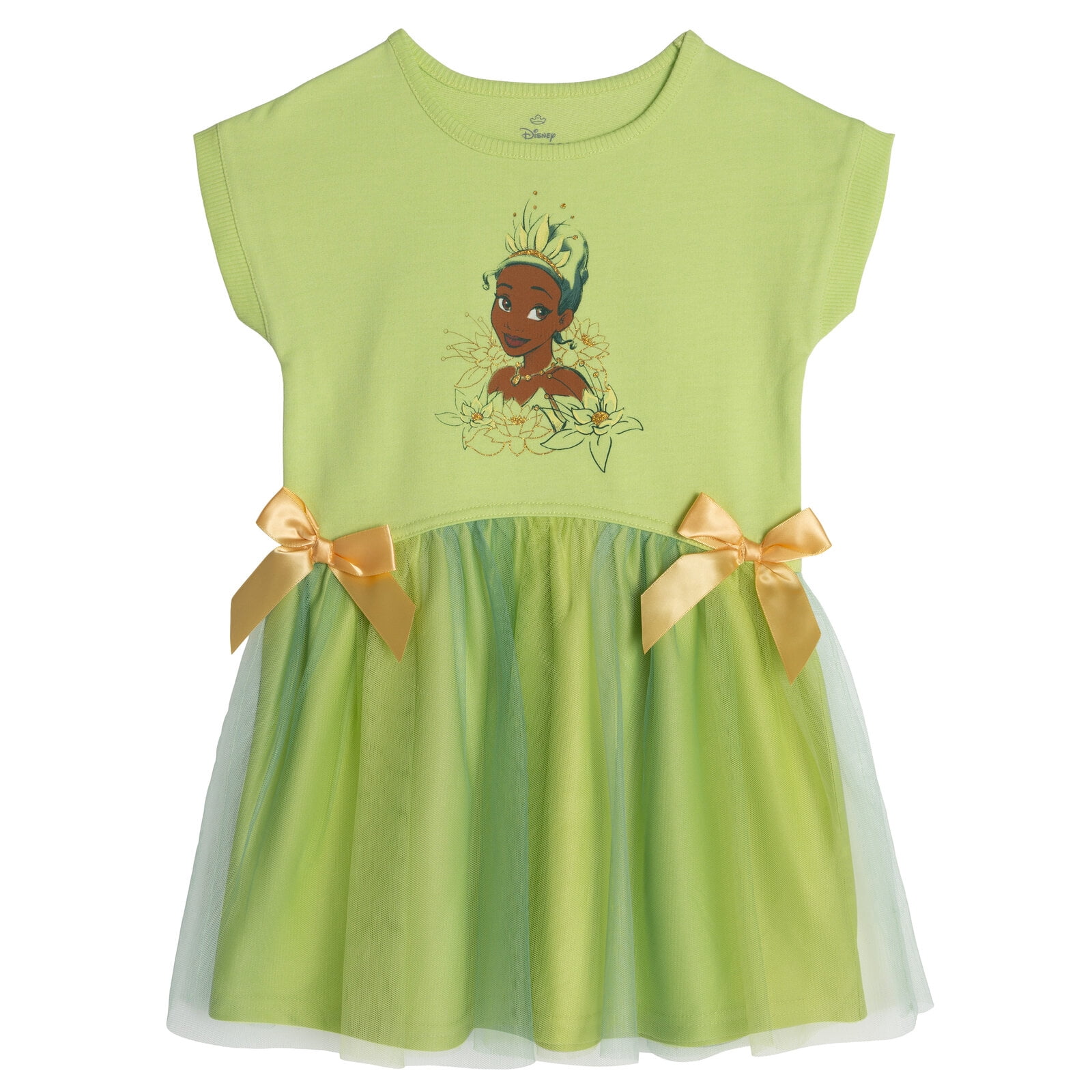 Disney Princess and the Frog Tiana French Terry Tutu Pleated Drop ...