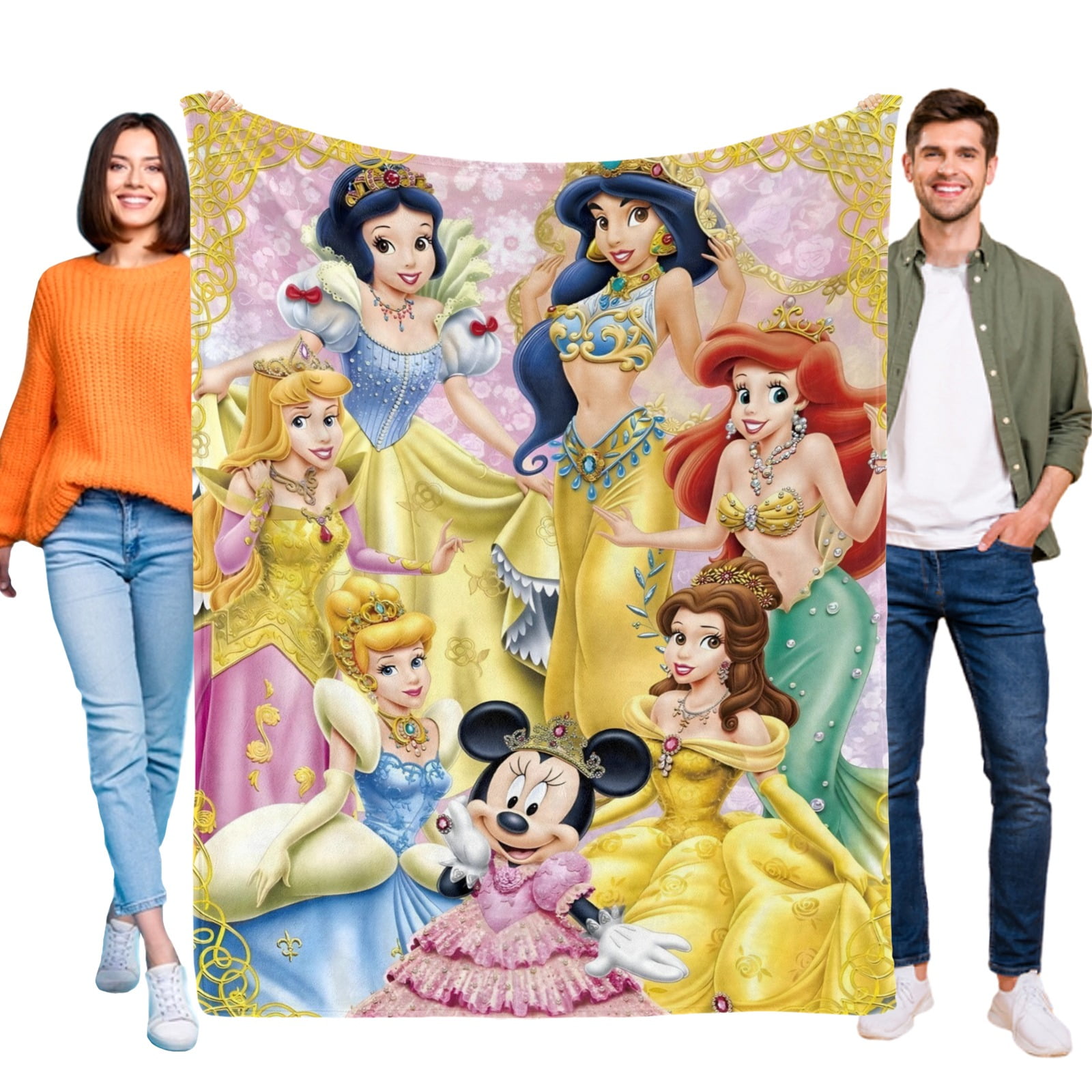 Disney Princess-themed Pals Plush Throw Blanket Gifts for Fans Girls ...