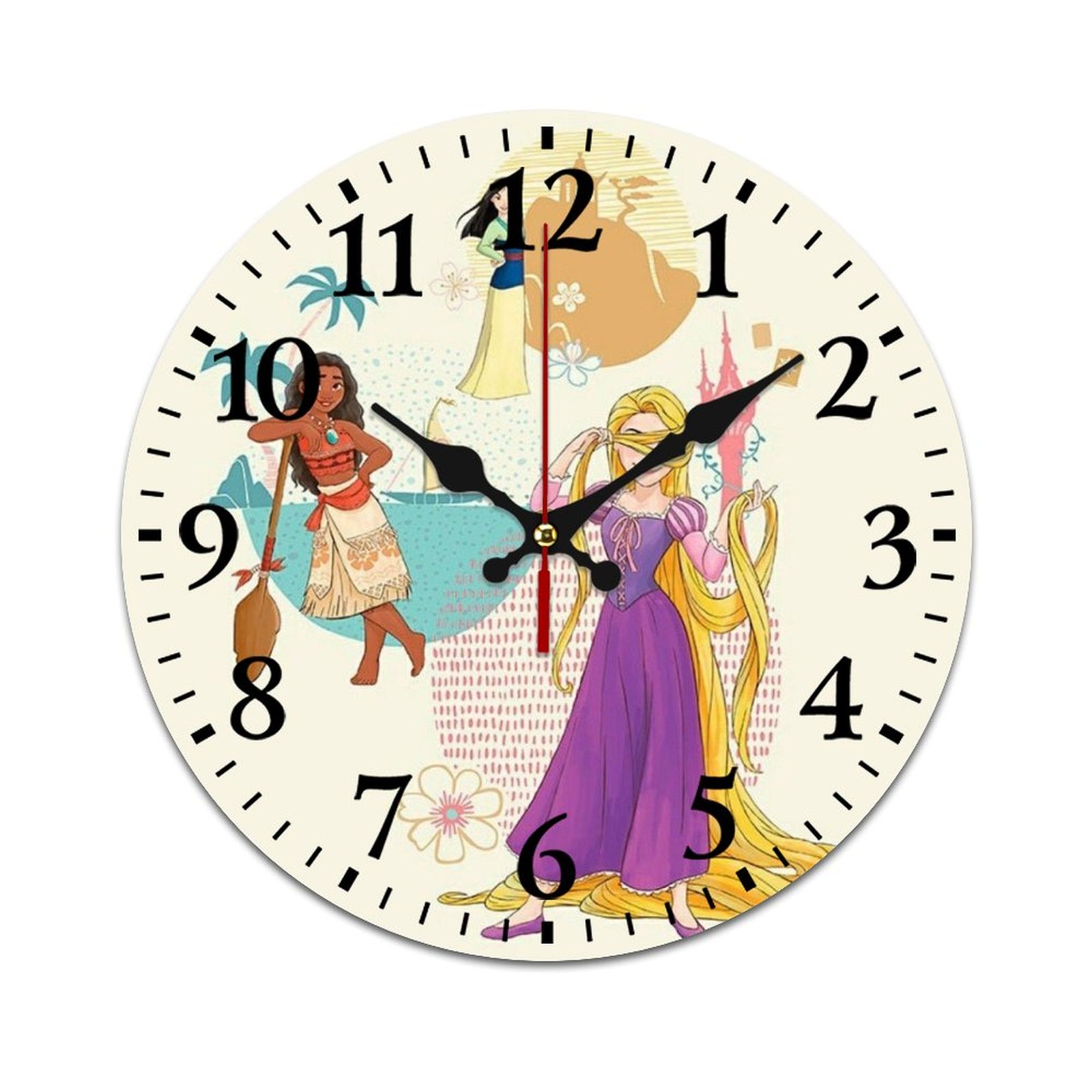 Disney Princess wall clocks battery operated decorative 25cm/9.84in ...