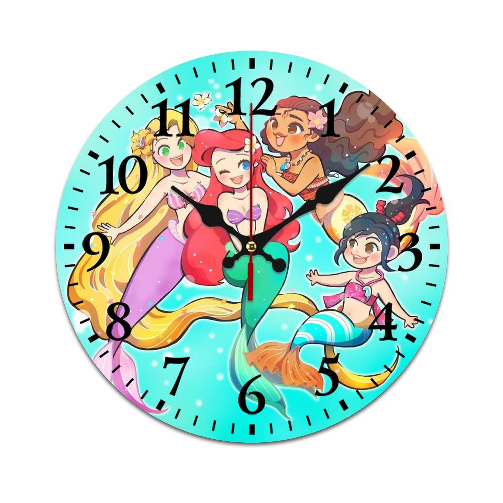 Disney Princess wall clocks battery operated decorative 25cm/9.84in ...