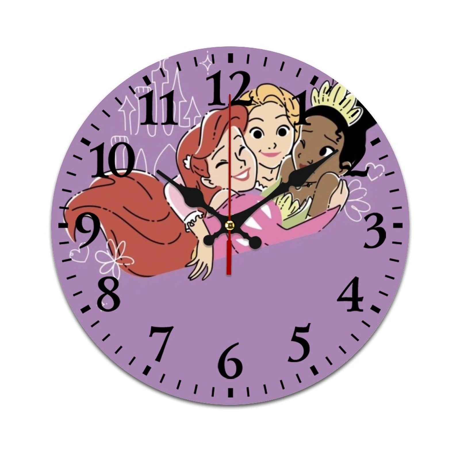 Disney Princess wall clocks battery operated decorative 25cm/9.84in ...