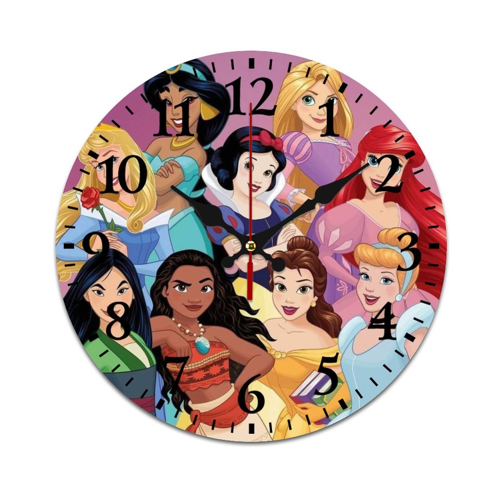 Disney Princess wall clocks battery operated decorative 25cm/9.84in ...