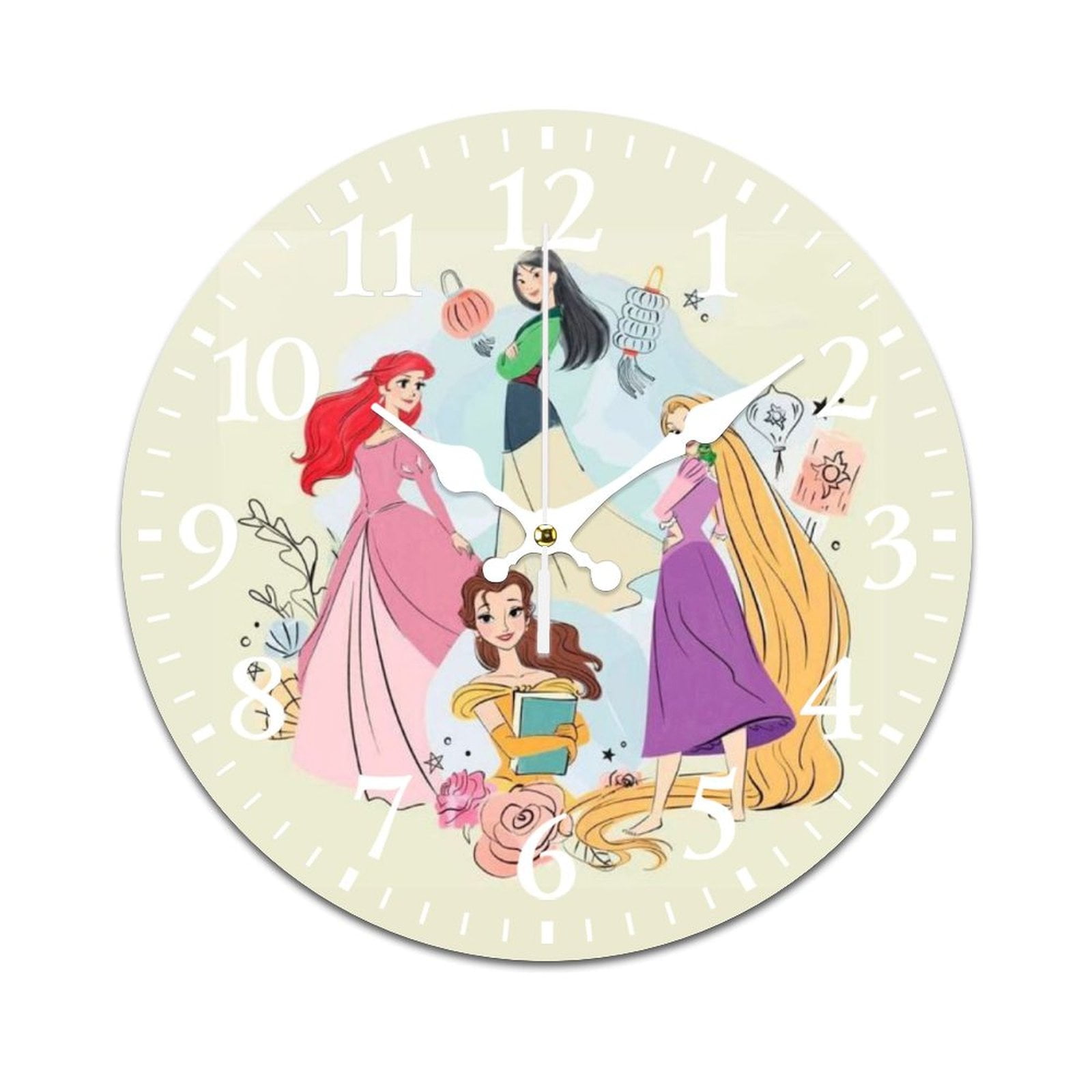 Disney Princess wall clocks battery operated decorative 25cm/9.84in ...