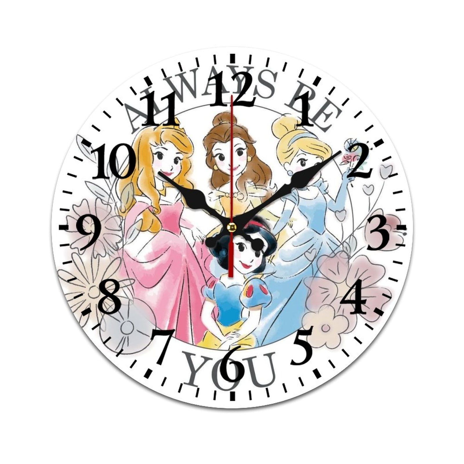 Disney Princess wall clocks battery operated decorative 25cm/9.84in ...
