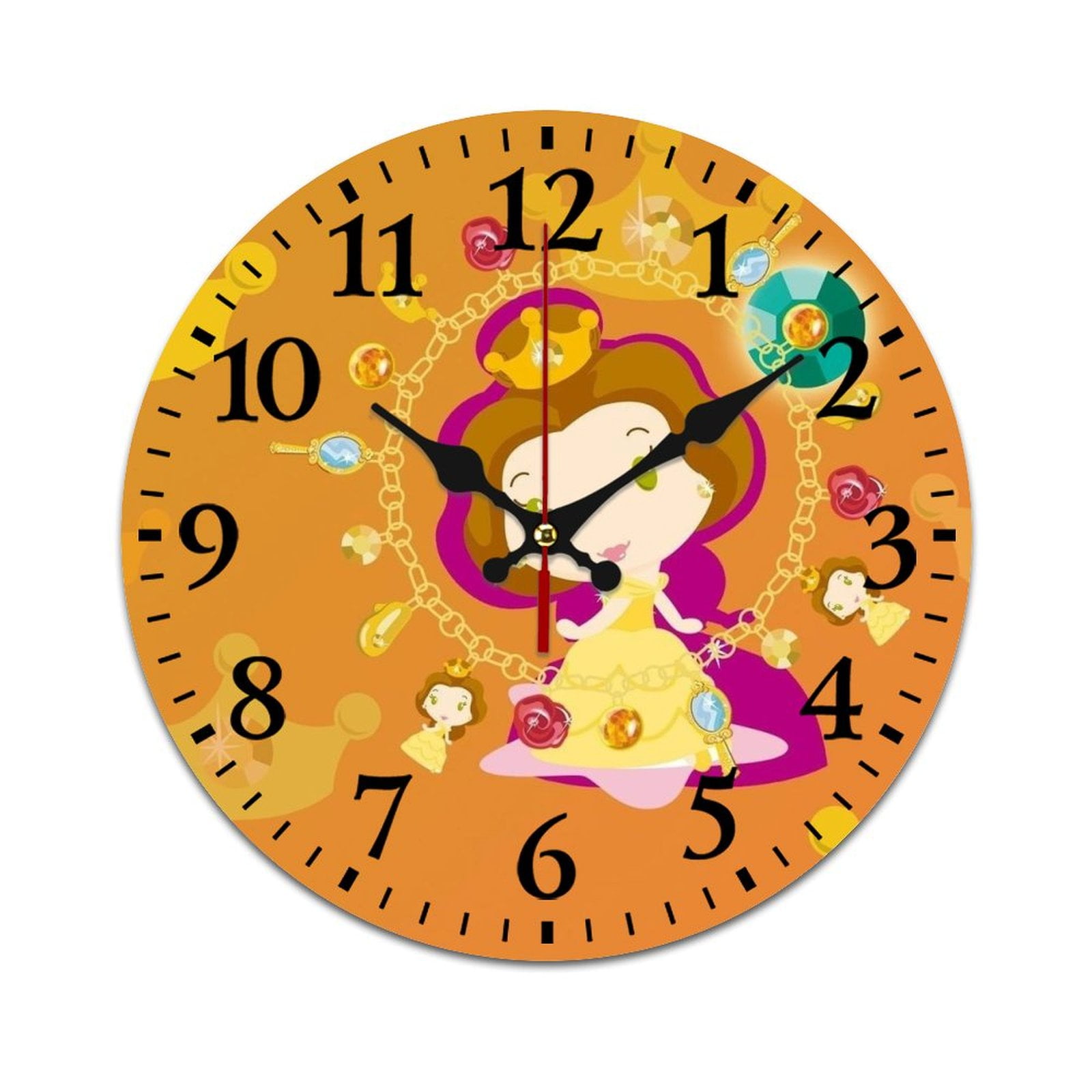 Disney Princess wall clocks battery operated decorative 25cm/9.84in ...