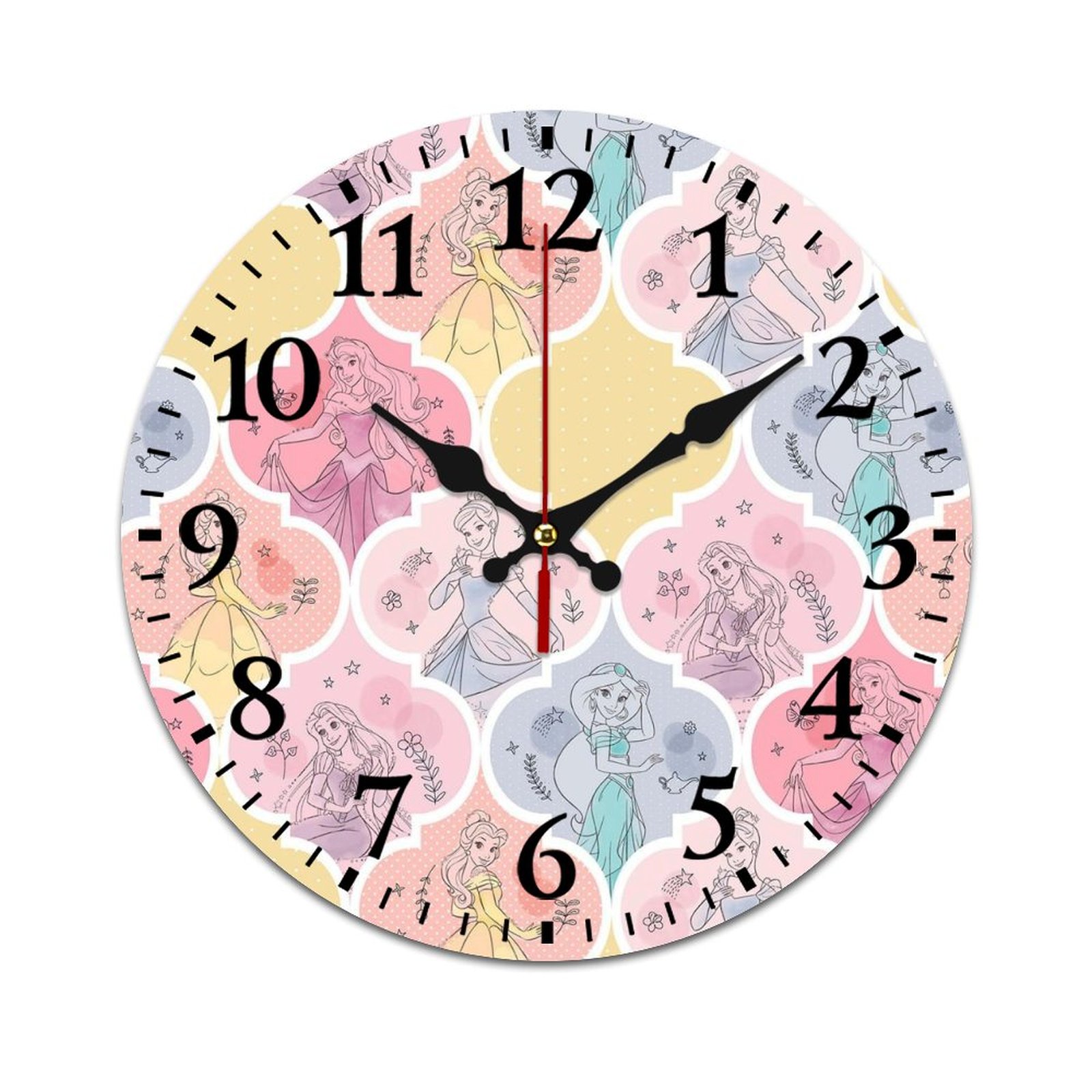 Disney Princess wall clocks battery operated decorative 25cm/9.84in ...