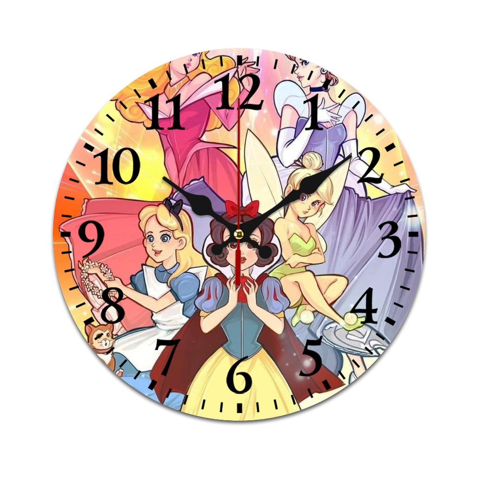 Disney Princess wall clocks battery operated decorative 25cm/9.84in ...