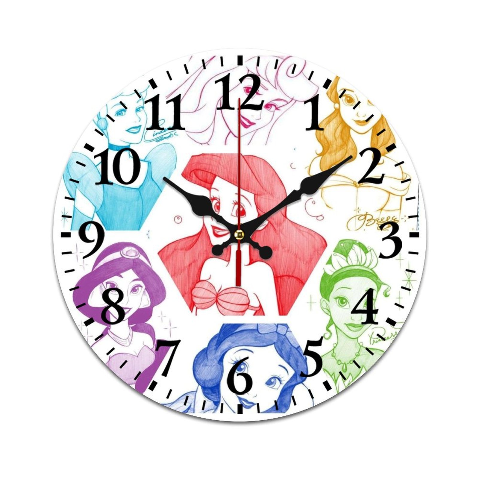 Disney Princess wall clocks battery operated decorative 30cm/11.8in ...