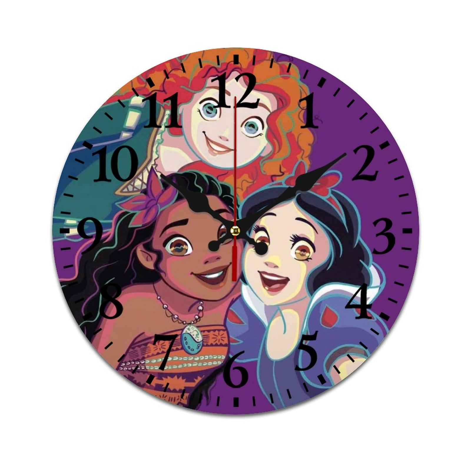 Disney Princess wall clocks battery operated decorative 30cm/11.8in ...