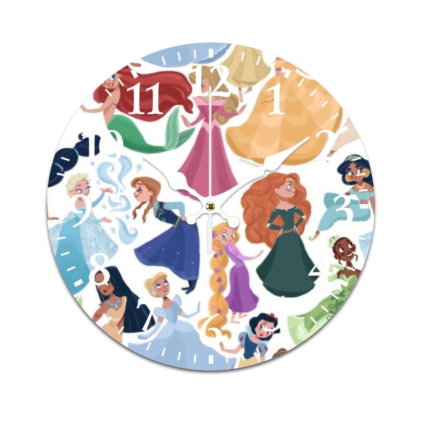 Disney Princess wall clocks battery operated decorative 30cm/11.8in ...