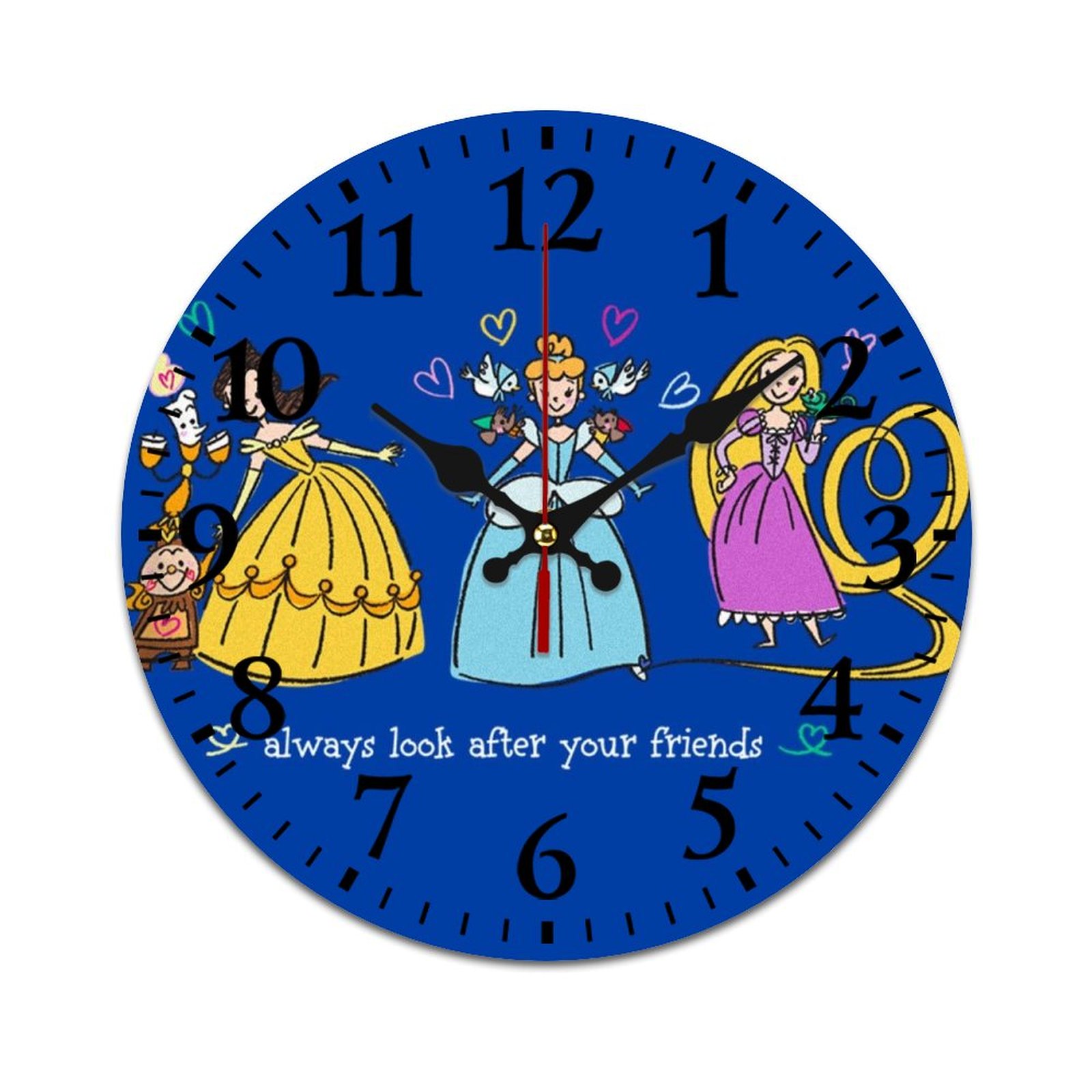 Disney Princess wall clocks battery operated decorative 30cm/11.8in ...