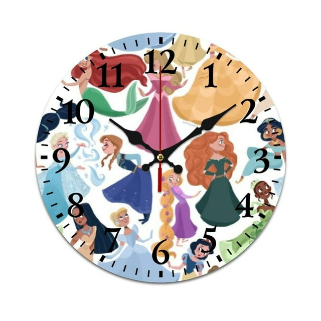 Disney Princess wall clocks battery operated decorative 30cm/11.8in ...