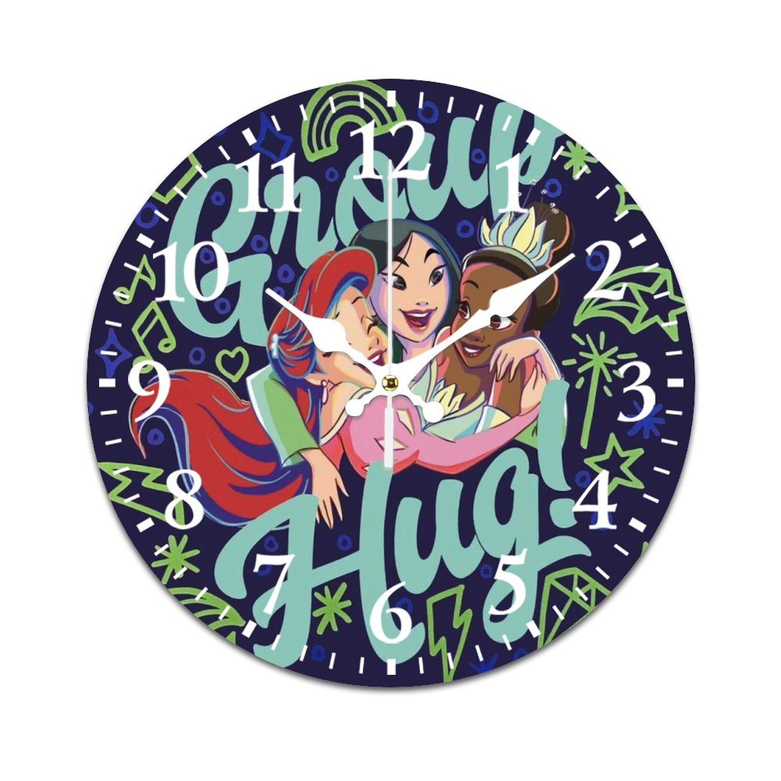 Disney Princess wall clocks battery operated decorative 30cm/11.8in ...