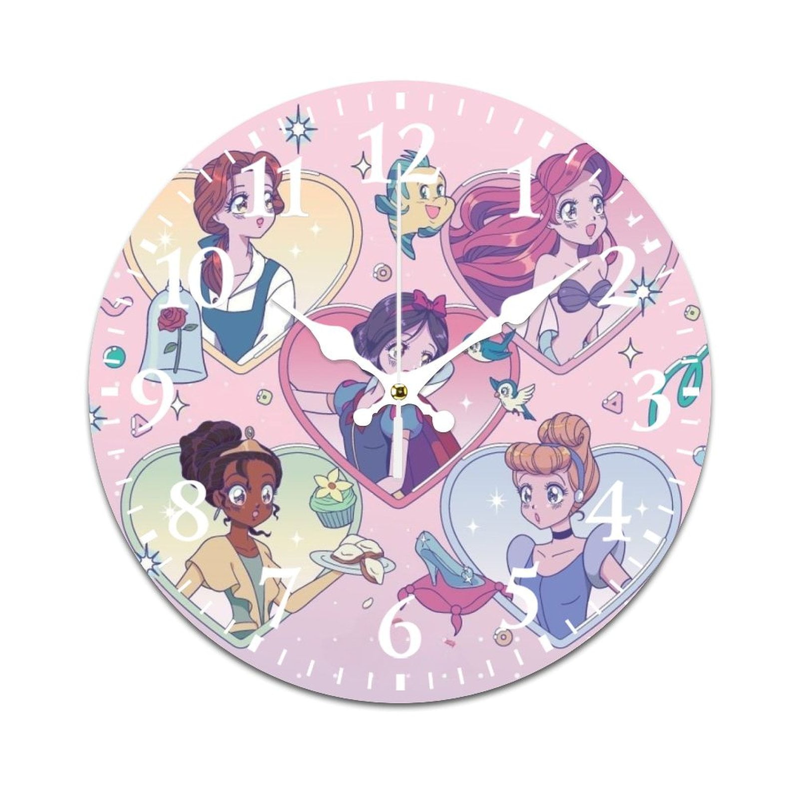 Disney Princess wall clocks battery operated decorative 30cm/11.8in ...