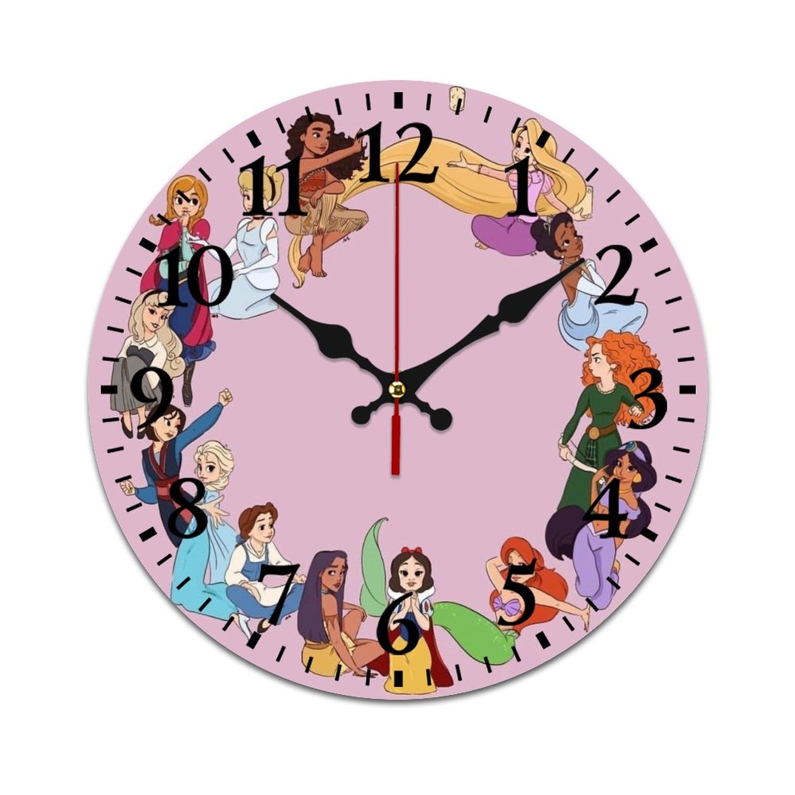 Disney Princess wall clocks battery operated decorative 30cm/11.8in ...