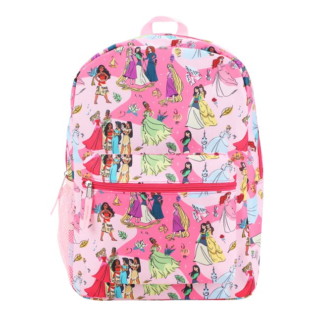 Disney Princesses 16” Heat Transfer Youth Backpack - Walmart.com