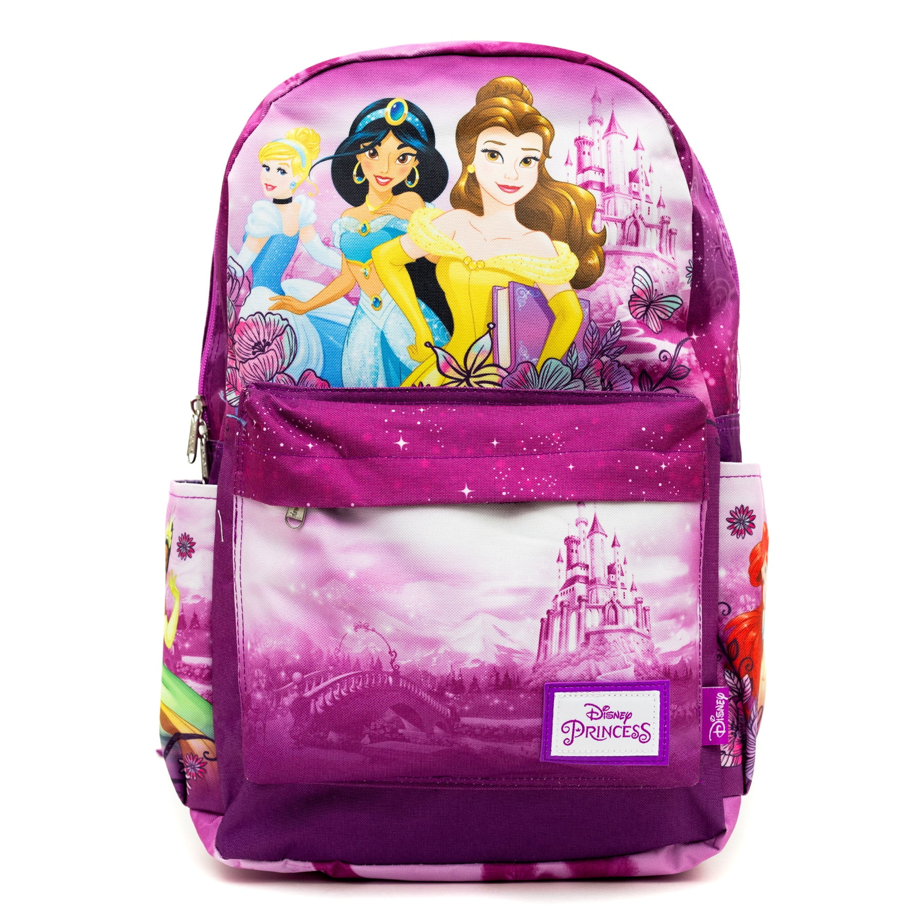 Disney Princesses 17" Nylon Backpack, Full-Size, Padded Laptop Sleeve ...