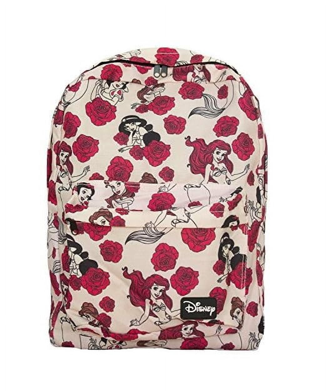 Disney Princesses Backpack Tan Pink Roses All Over Print - Walmart.com