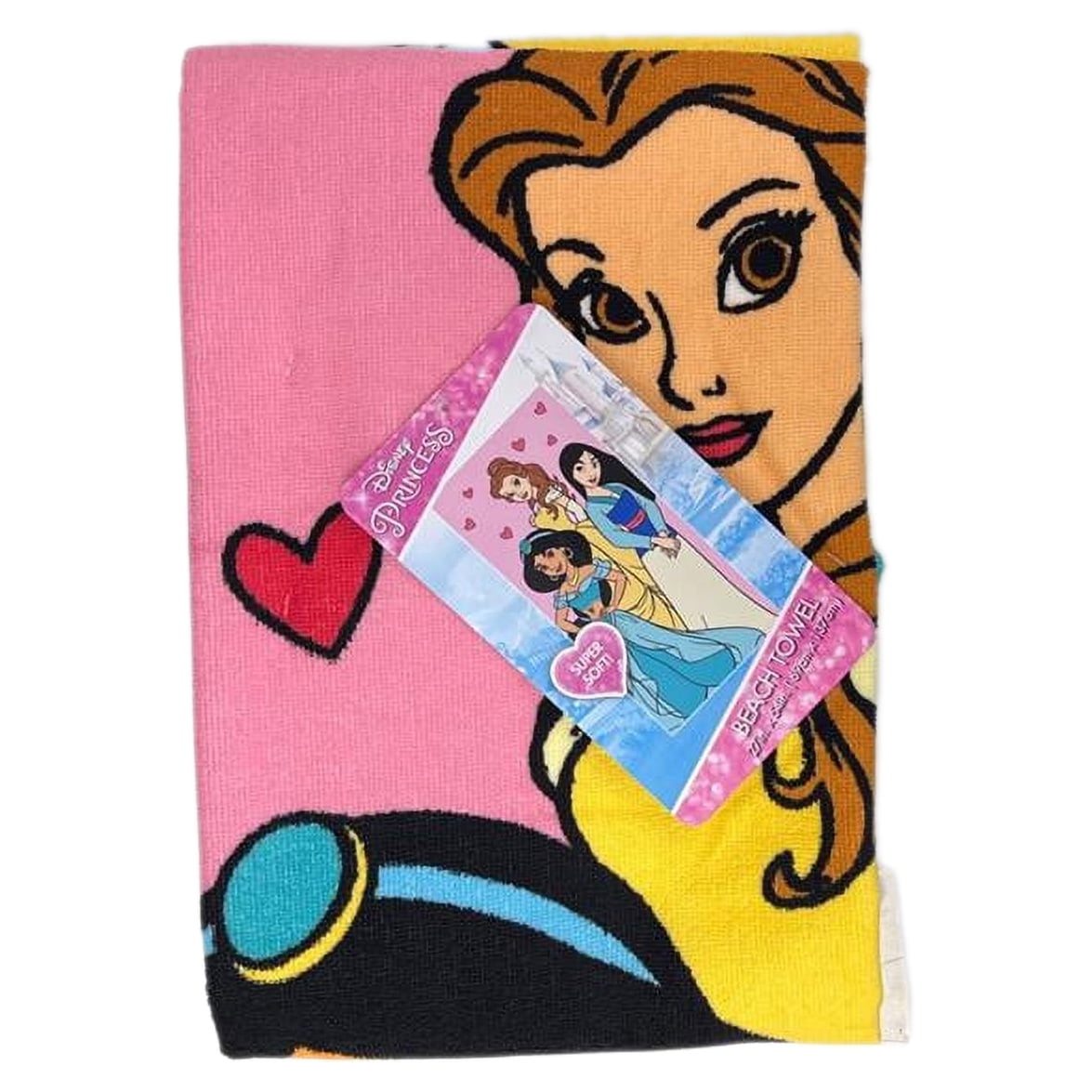 KimmyShop Kids Disney Princess Pool Bath Towel, 27 x 54 in., Microfiber ...