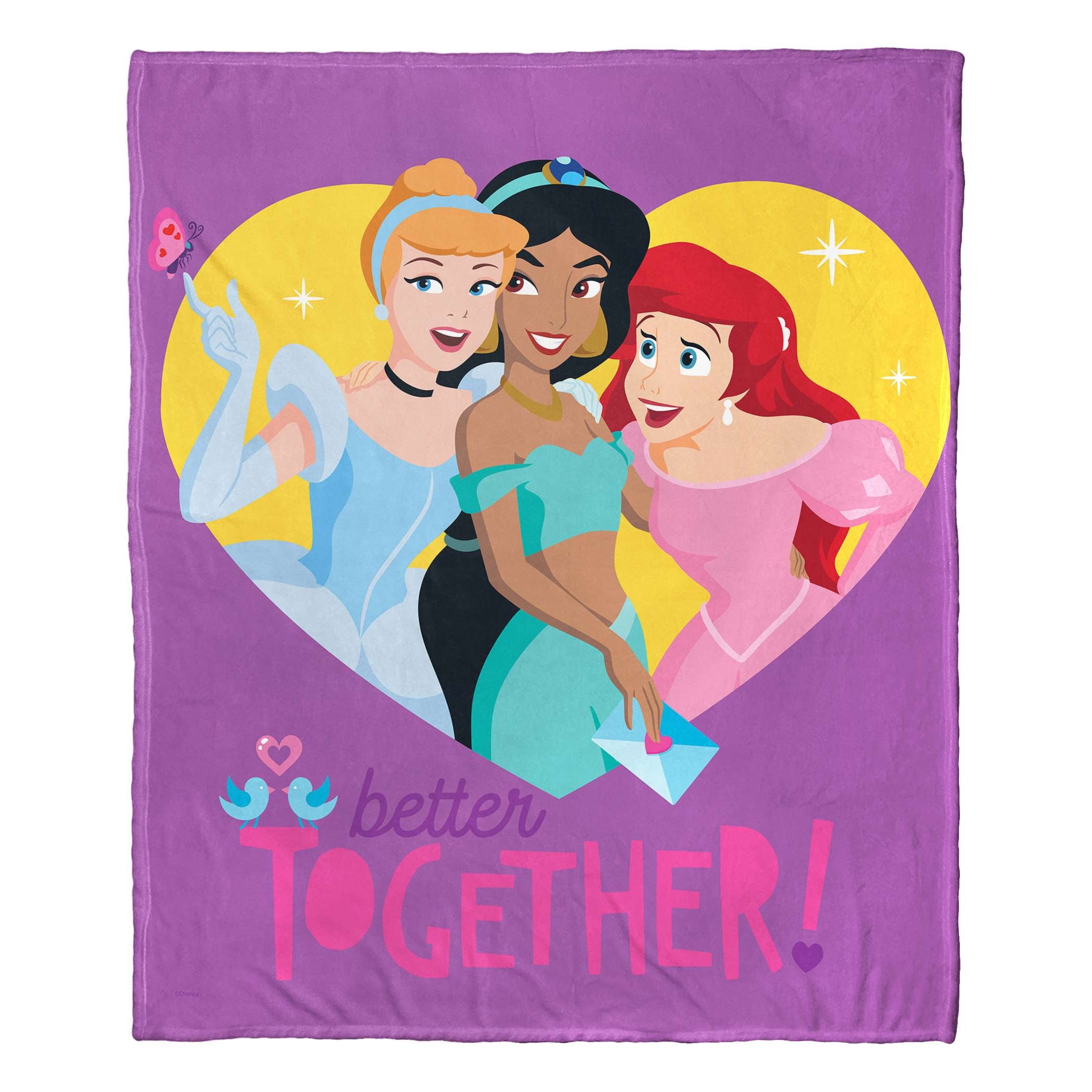 Disney Princesses Better Together Kids Silk Touch Throw Blanket ...
