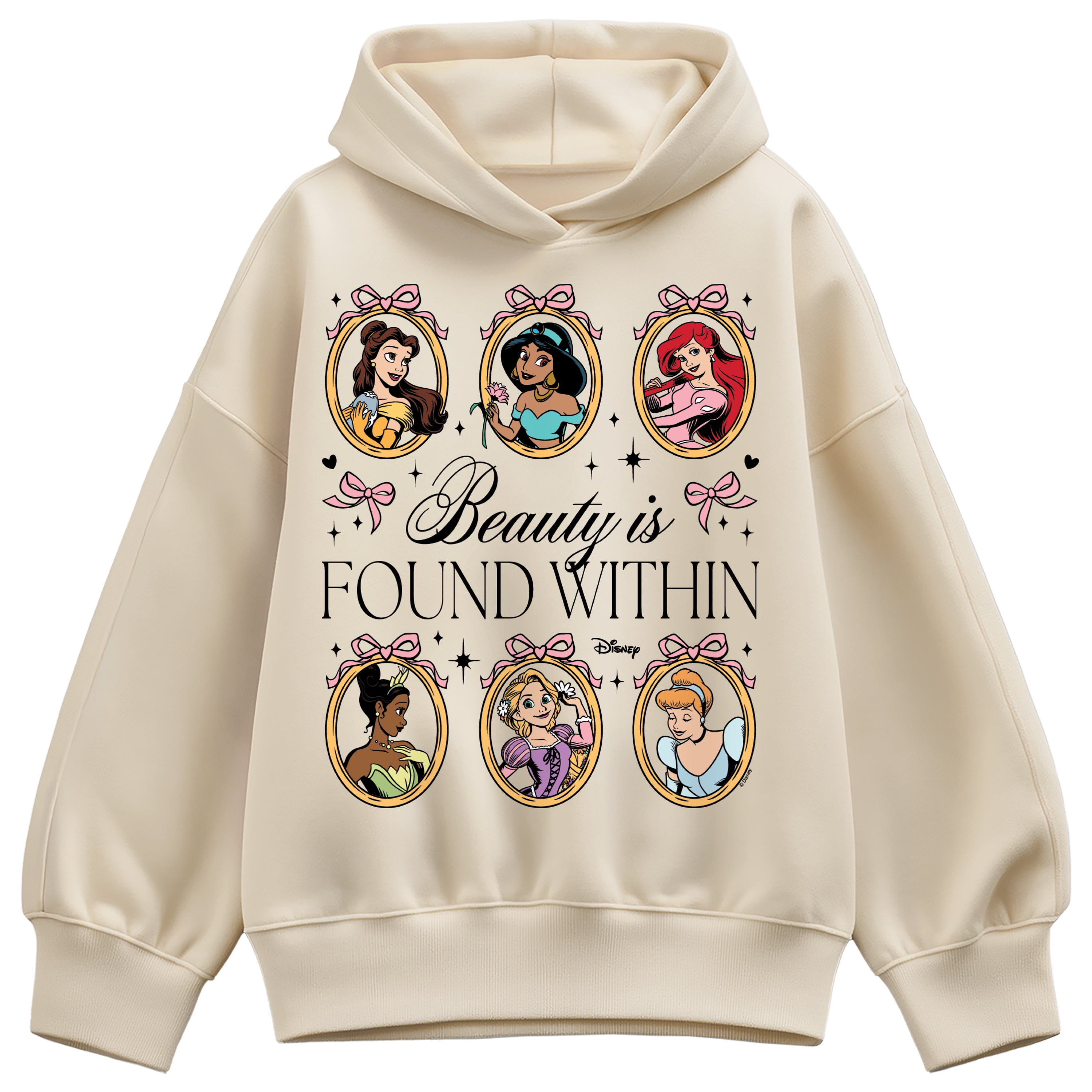 Disney - Princesses Coquette - Ladies Oversized Fleece Hoodie ...