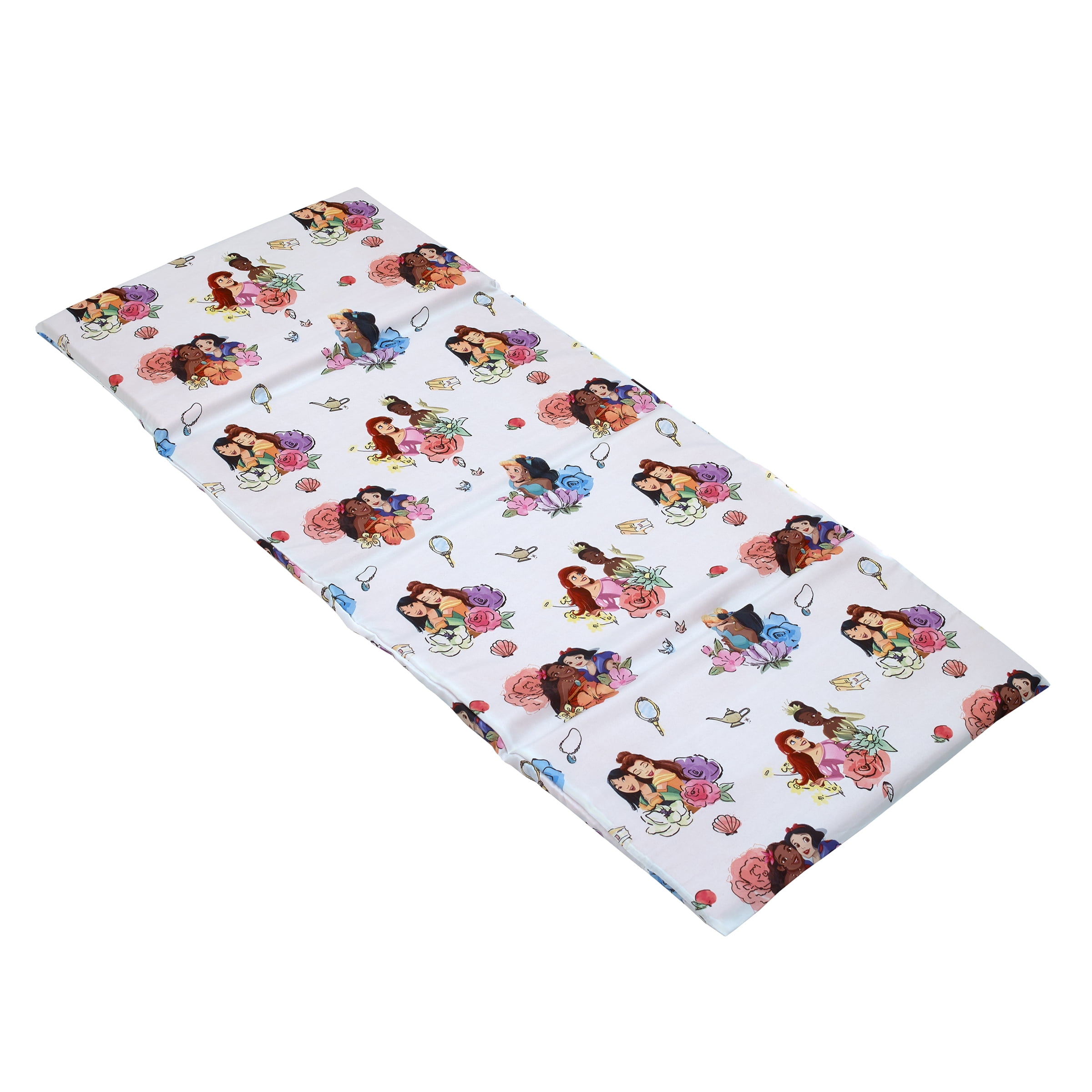 Disney Princess Kids' Nap Pad Sheet for Preschool & Daycare - Easy Wash ...