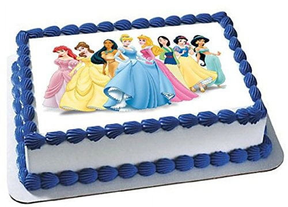 Disney Princess Cupcake Decoration Theme - Edible Birthday Party Cake ...
