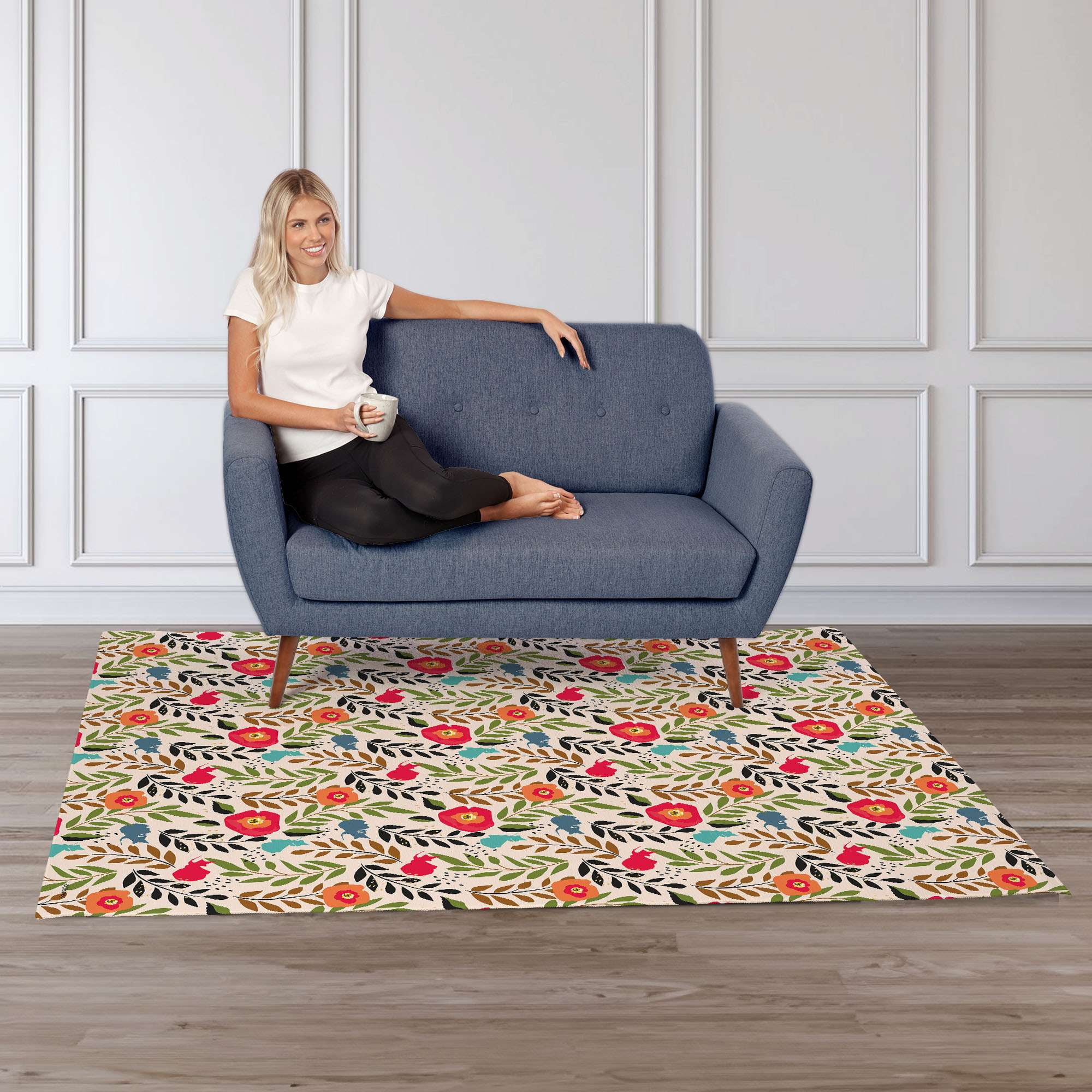 Disney Princesses Enchanted Forest Kids Printed Washable Rug - Walmart.com